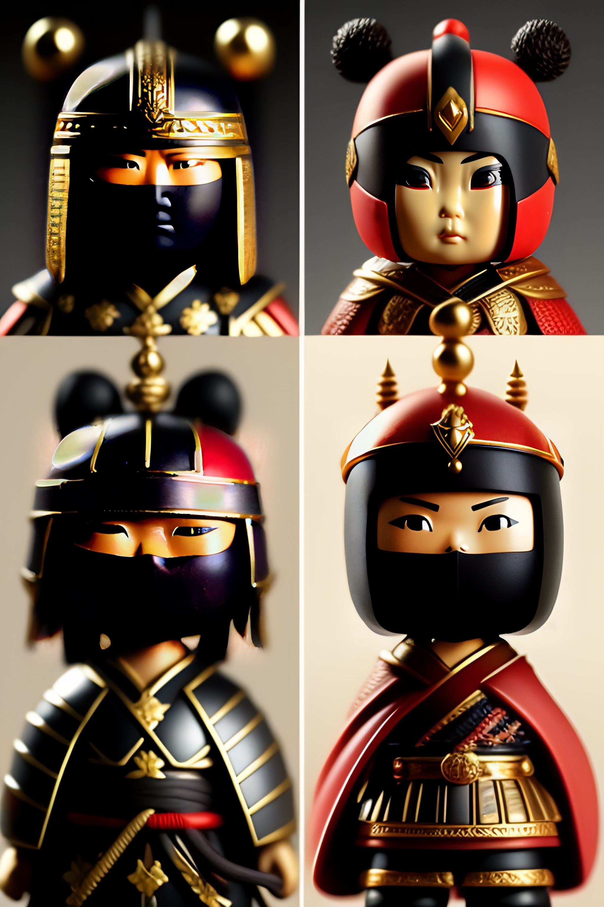 Lexica - NFTs of japanese warriors with different variations depending ...