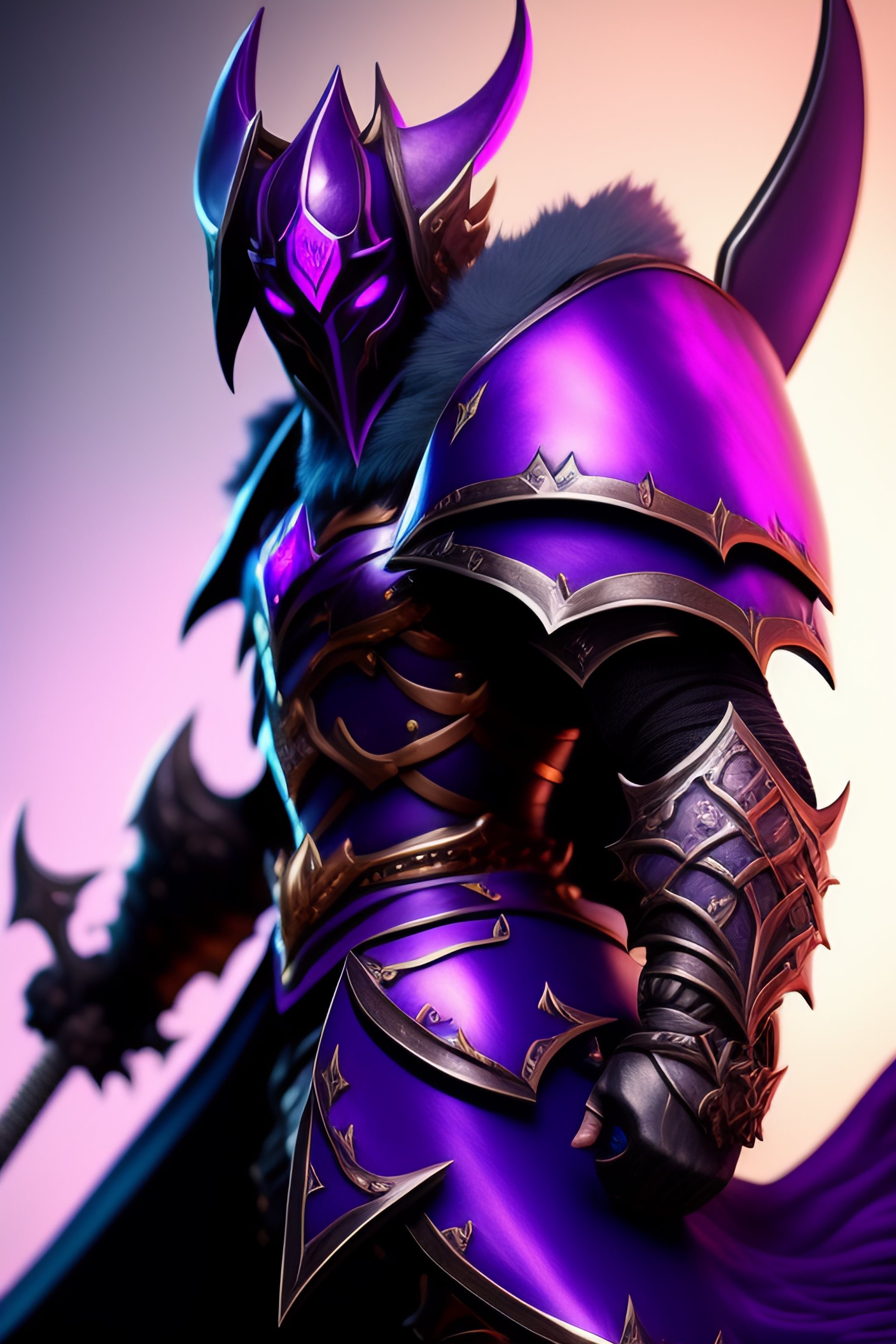 Lexica - Mordekaiser from League of Legends using dark armor with ...