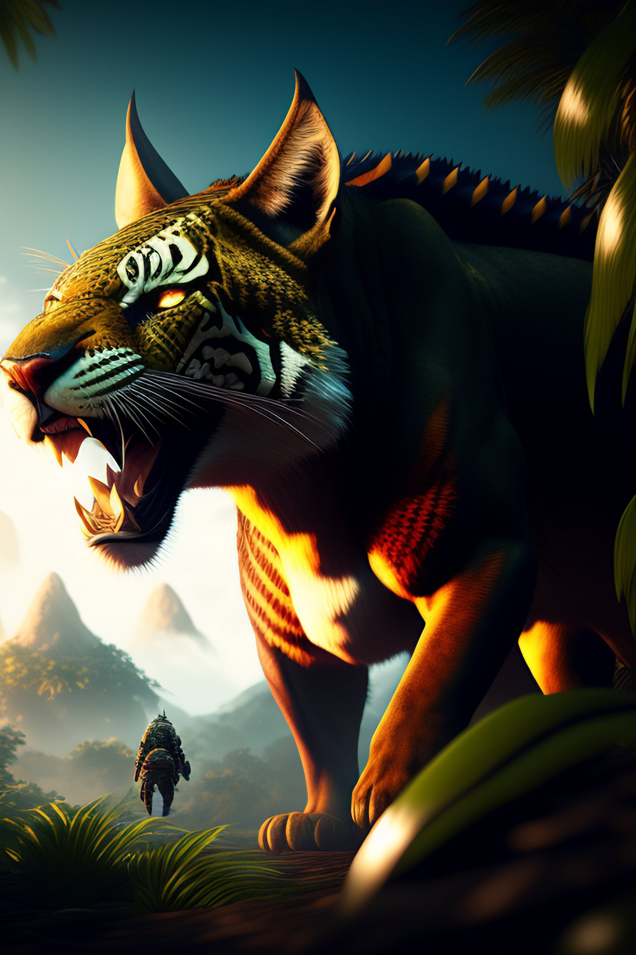 Lexica - Monster hunter, jungle, super detailed, realistic, high ...