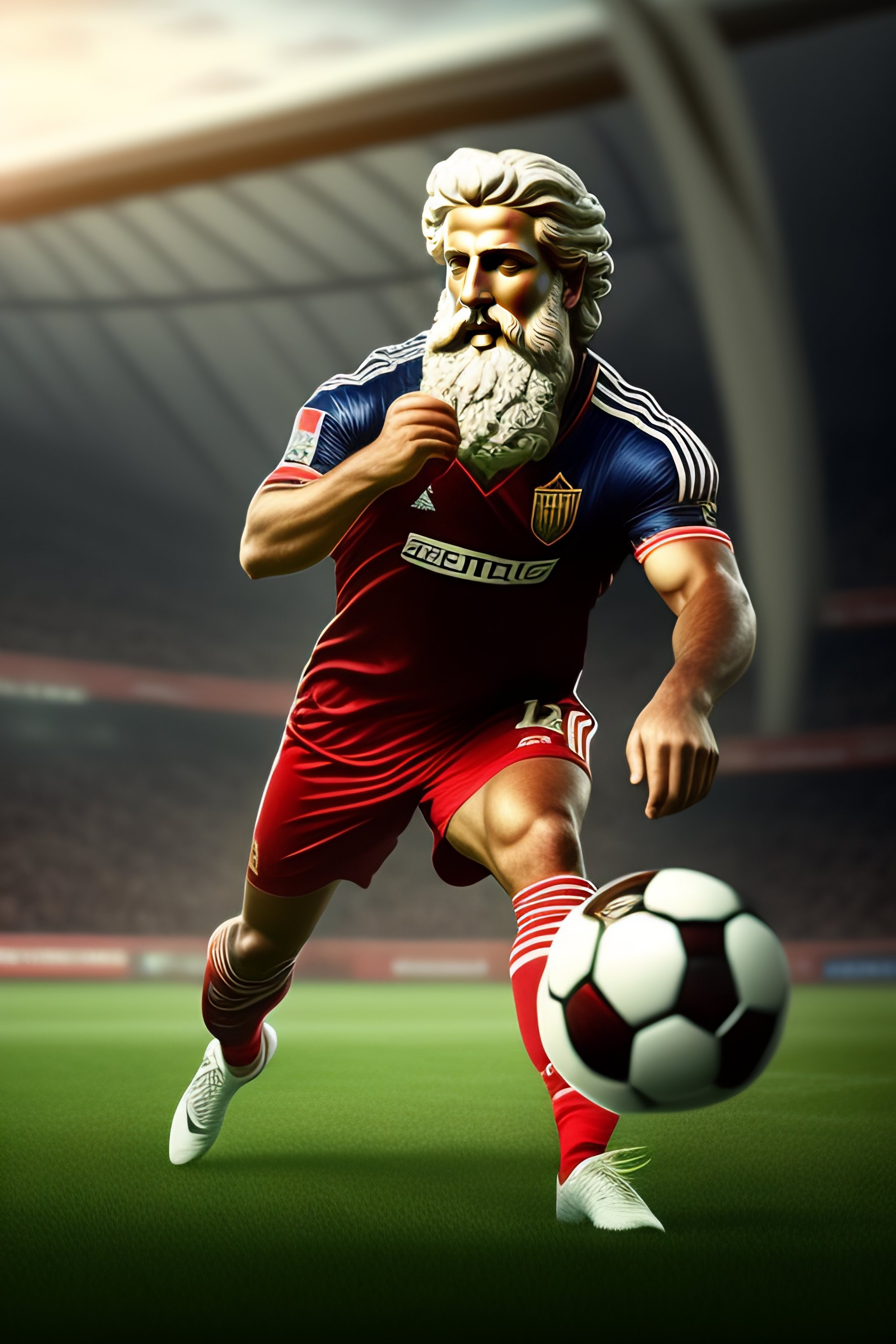 Lexica - ANCIENT GREEK GOD ZEUS KEEPING IN HIS HAND A SOCCER BALL AND ...