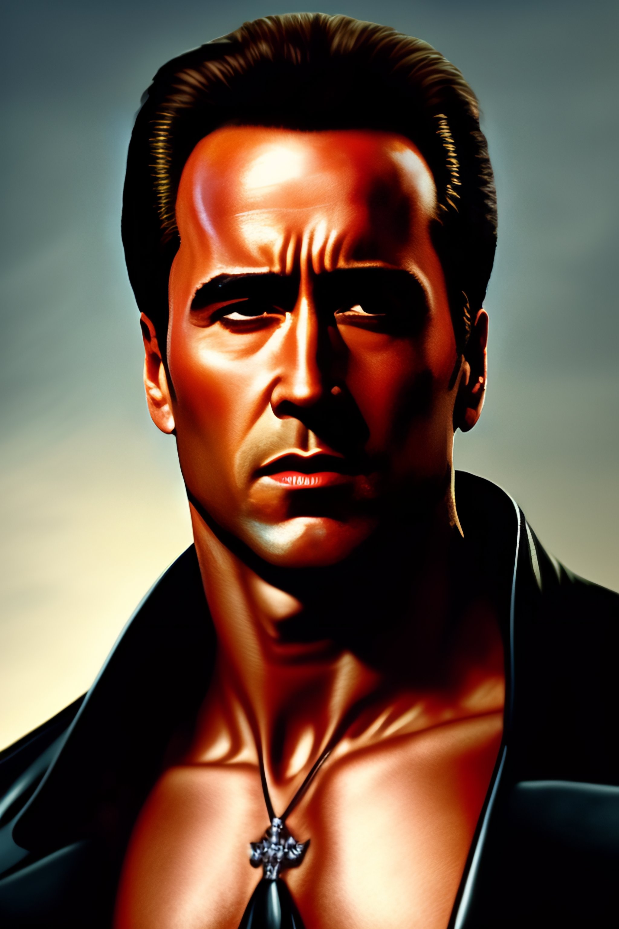 Lexica - The terminator played by Nicholas Cage