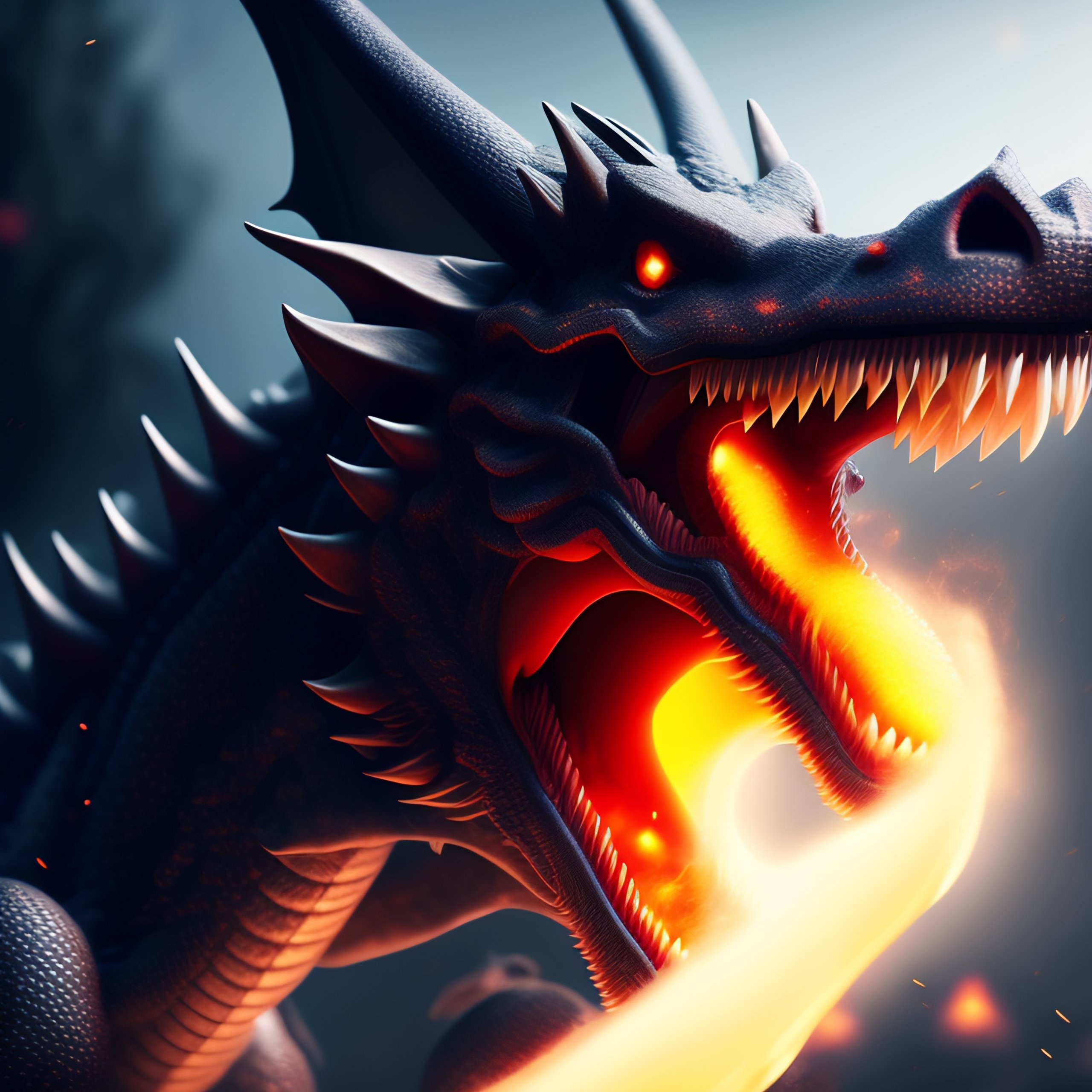 Realistic Fire Breathing Dragons