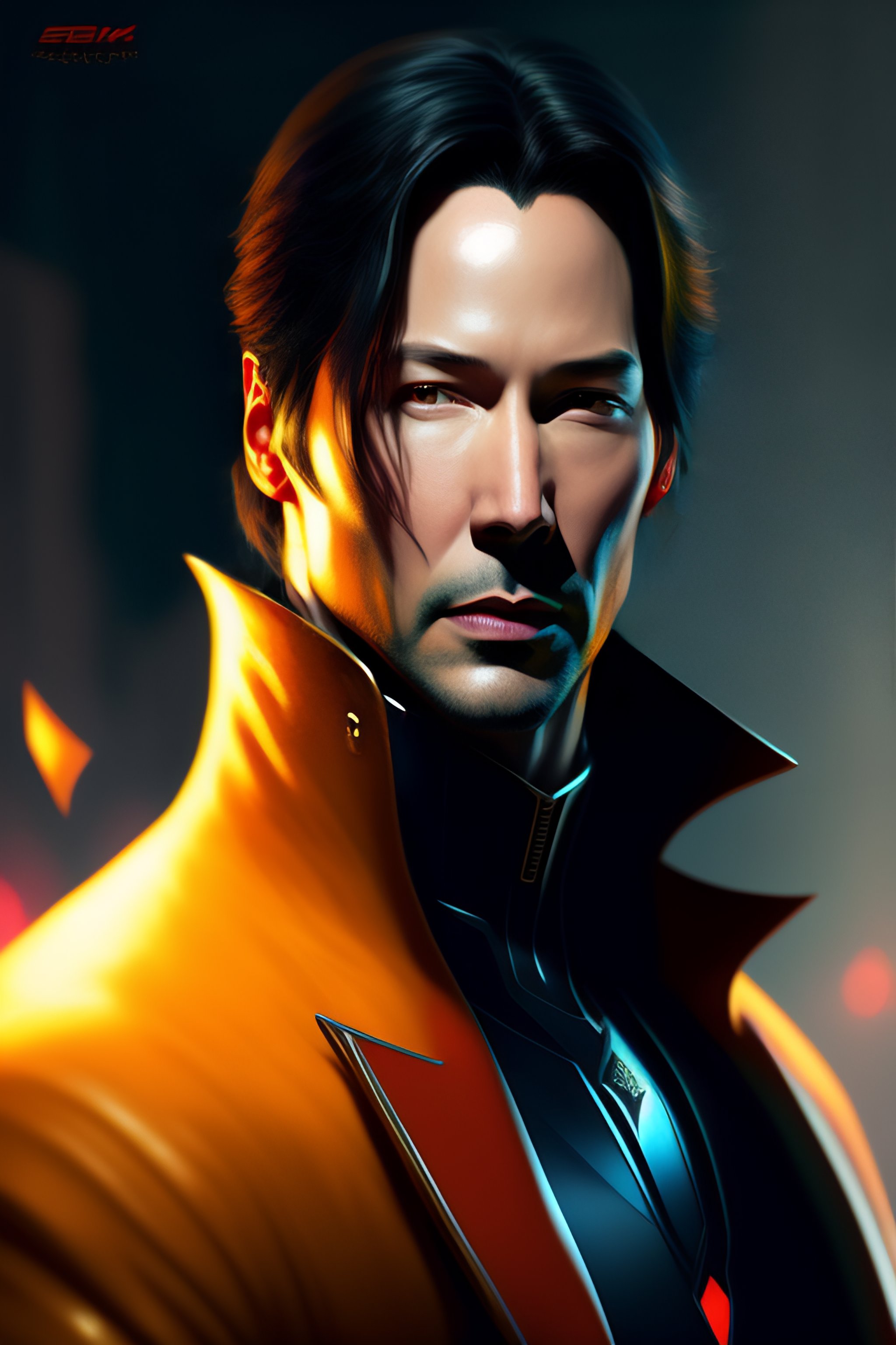 Lexica - Keanu reeves as the batman without his mask, digital art by ...