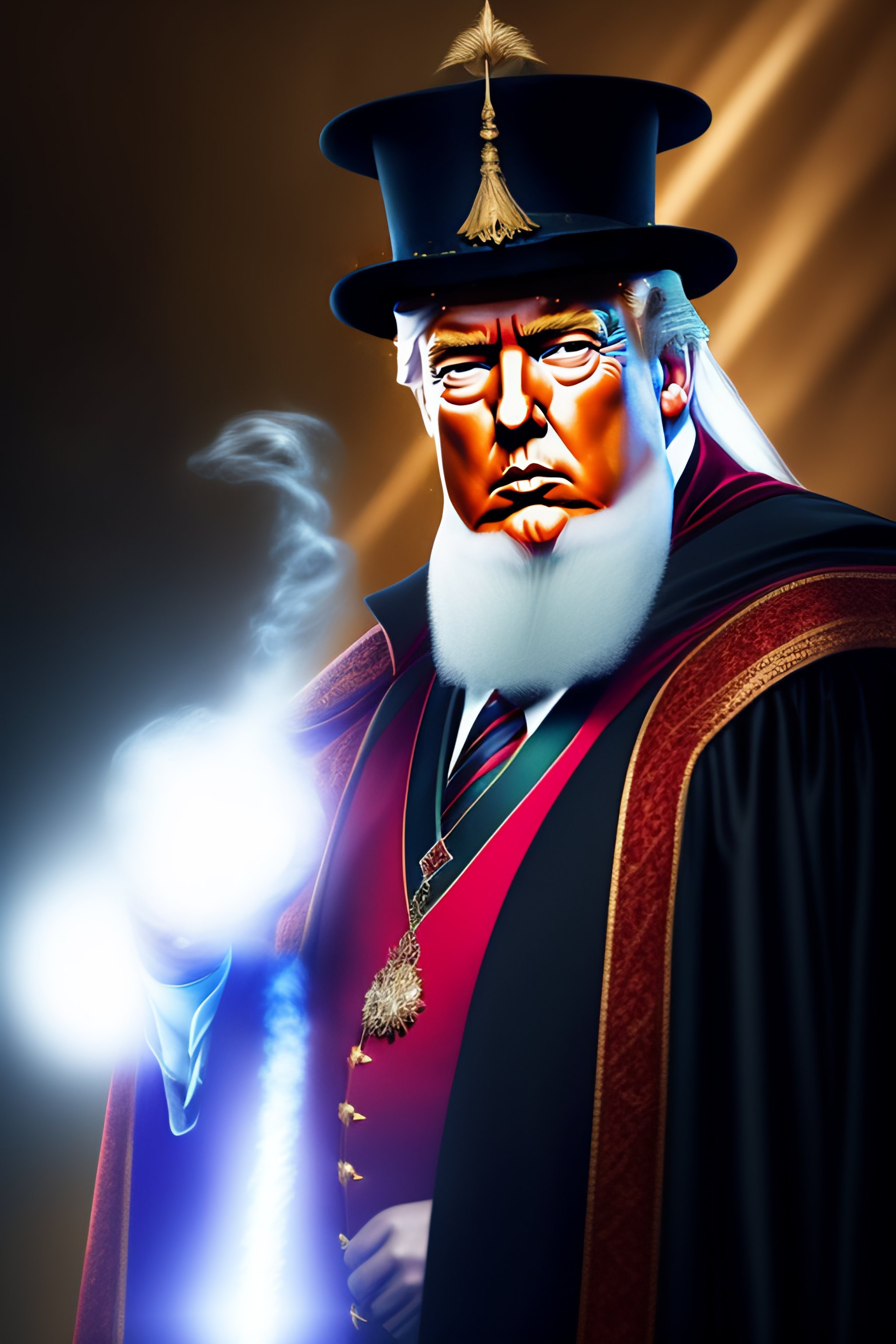 Lexica - Portrait of trump as Professor Albus Dumbledore wizard from ...