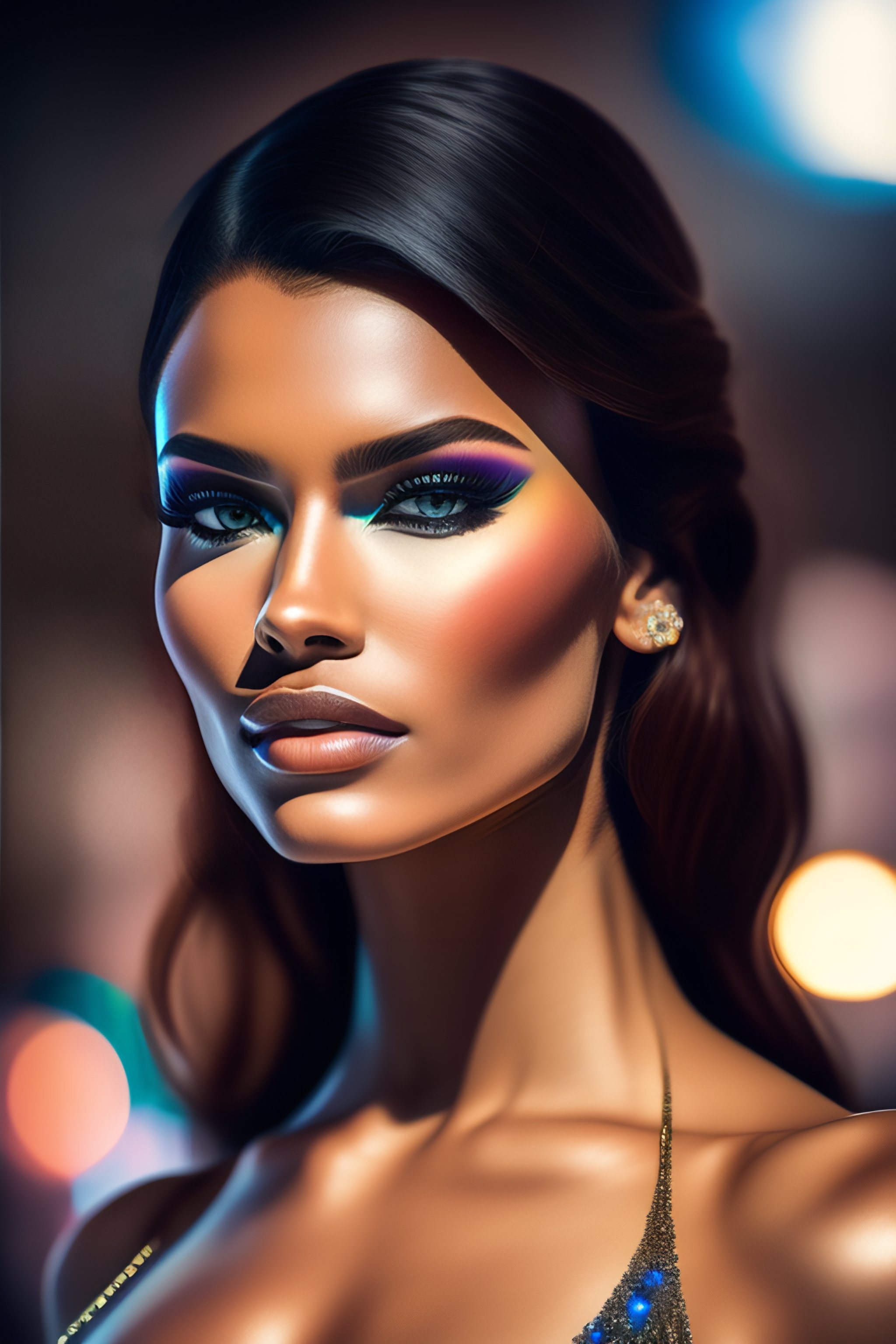 Lexica - Upper-body,shot, cyber beautiful woman ,syylish clothes ...