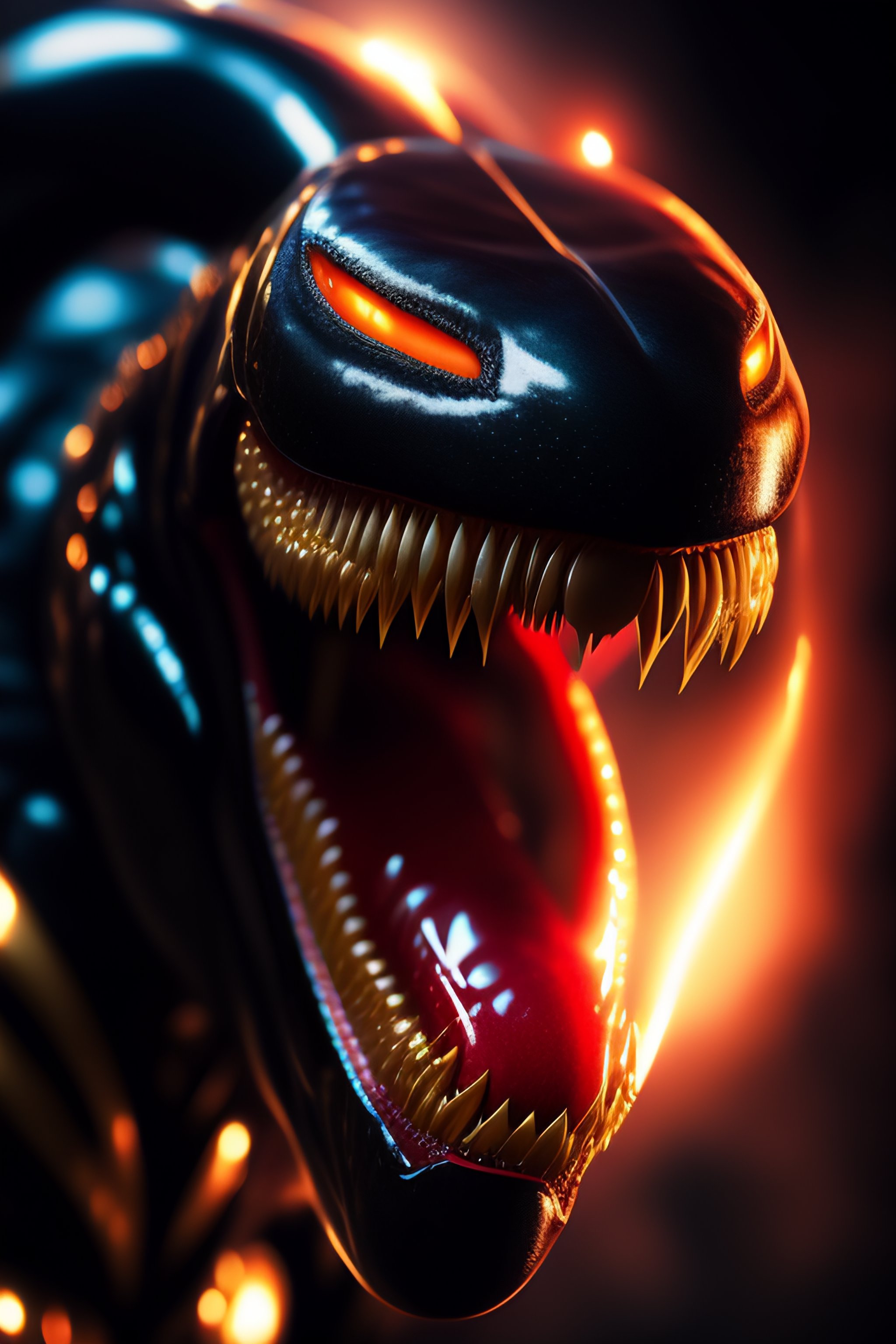 Lexica - Venom, cinematic composition, dramatic pose, beautifull ...