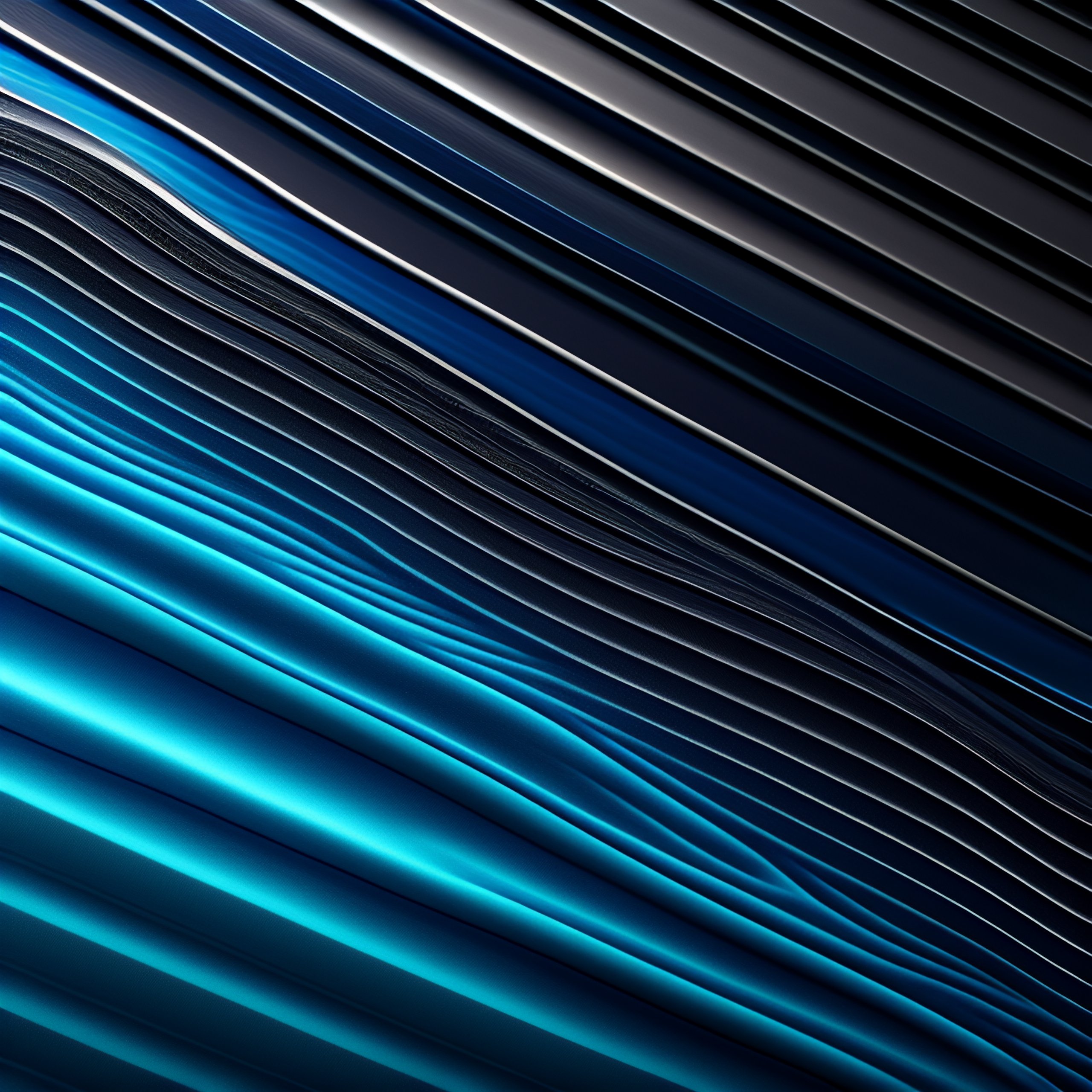 Lexica - Texture mostly black with cool blue funky grid sea lines