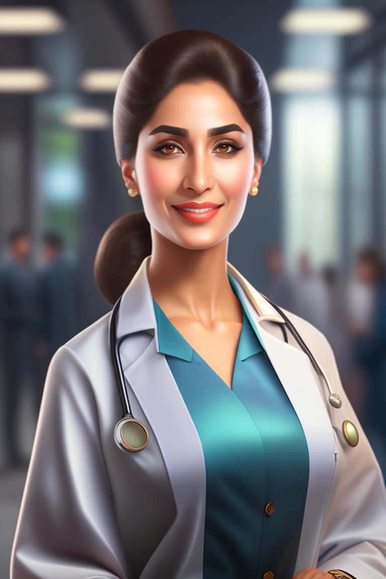 Lexica - Photo of a realistic experienced Pakistani Muslim Female ...
