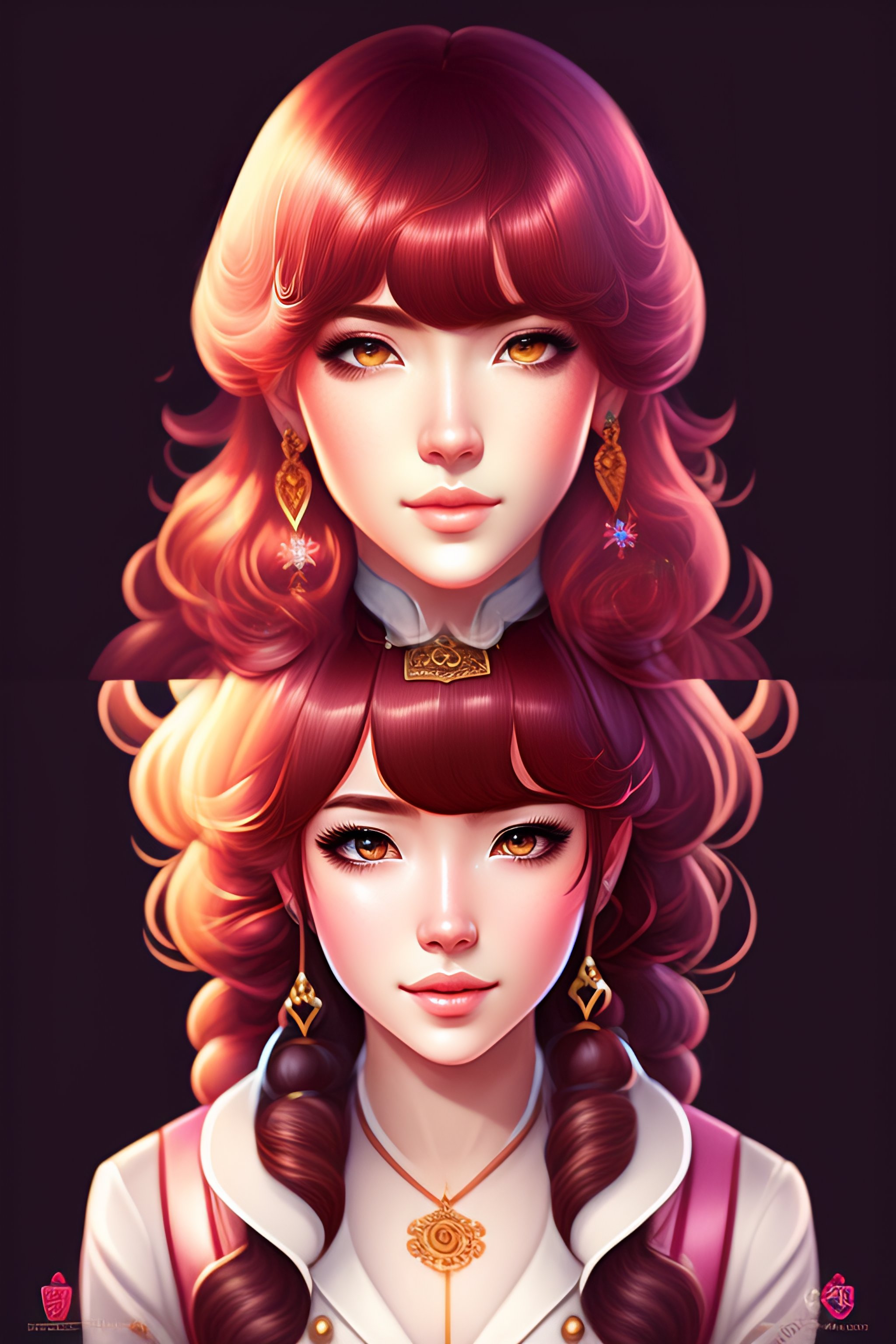 Lexica - Portrait of female in dgs illustration style| full shot ...