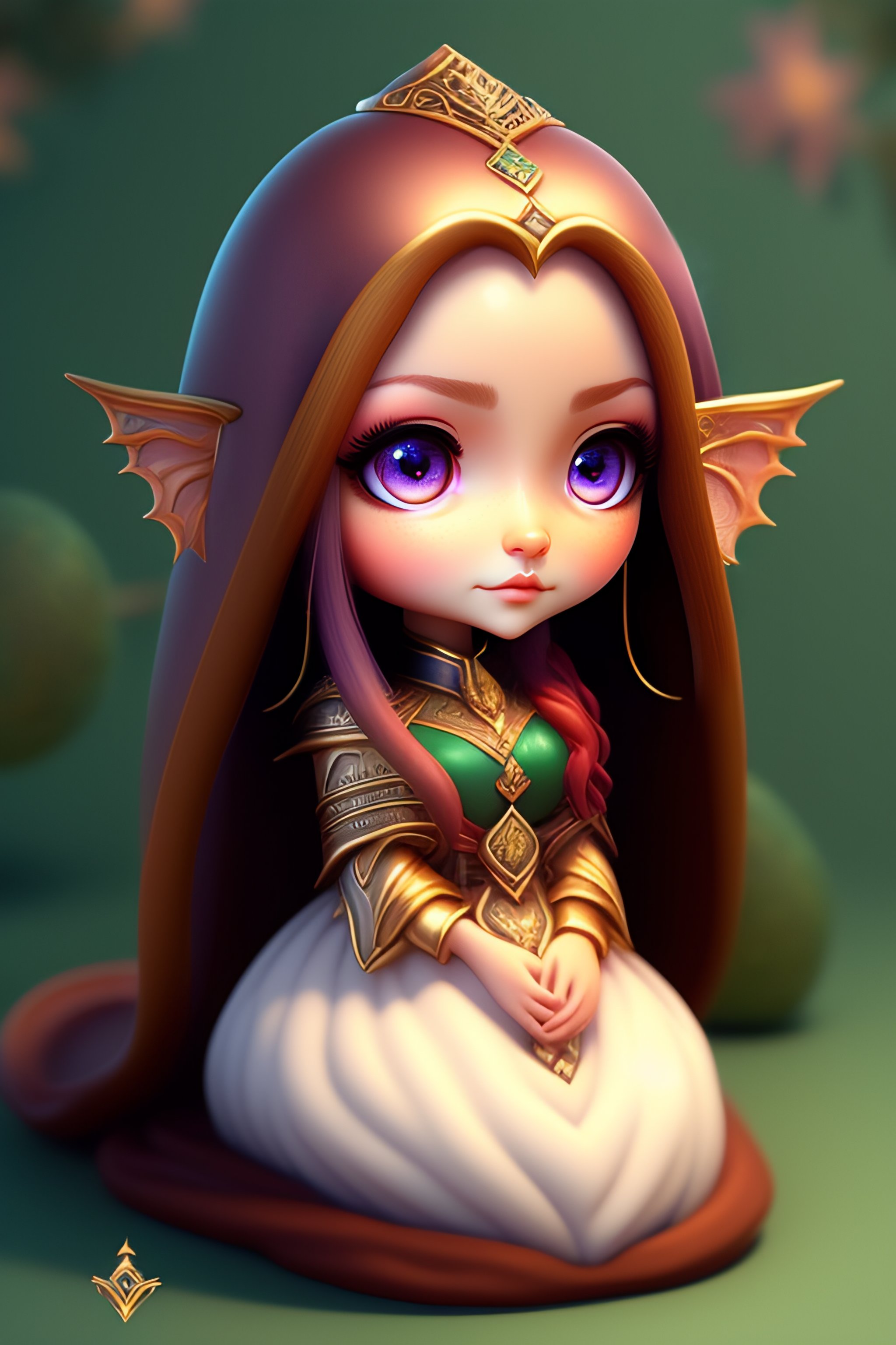 Lexica - Comfy elvish chibi goddess