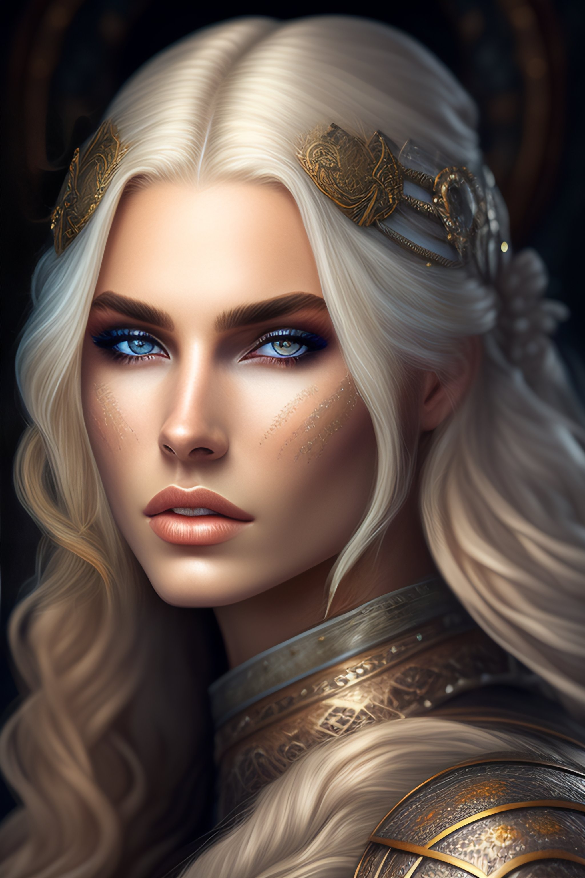 Lexica - A beautiful female warrior, full body shot, 8 k, hyper ...