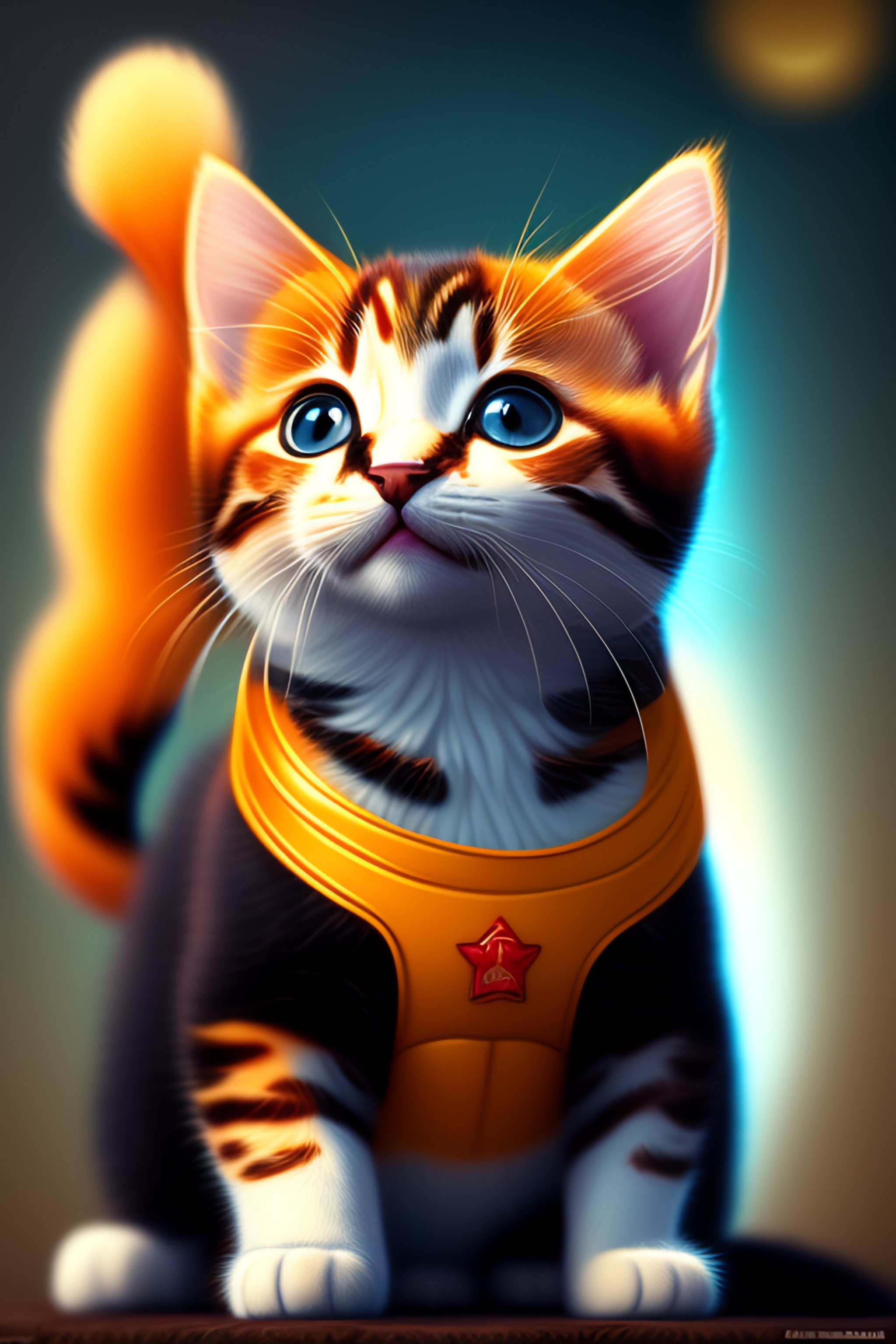 Lexica - Kitten superhero
