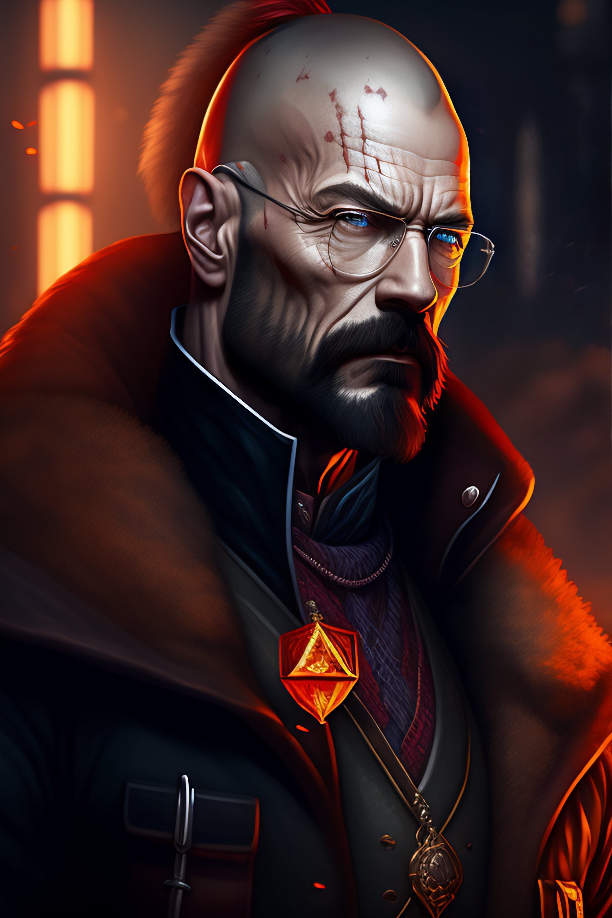 Lexica - Walter white, bloody, intimidating d & d character holding ...