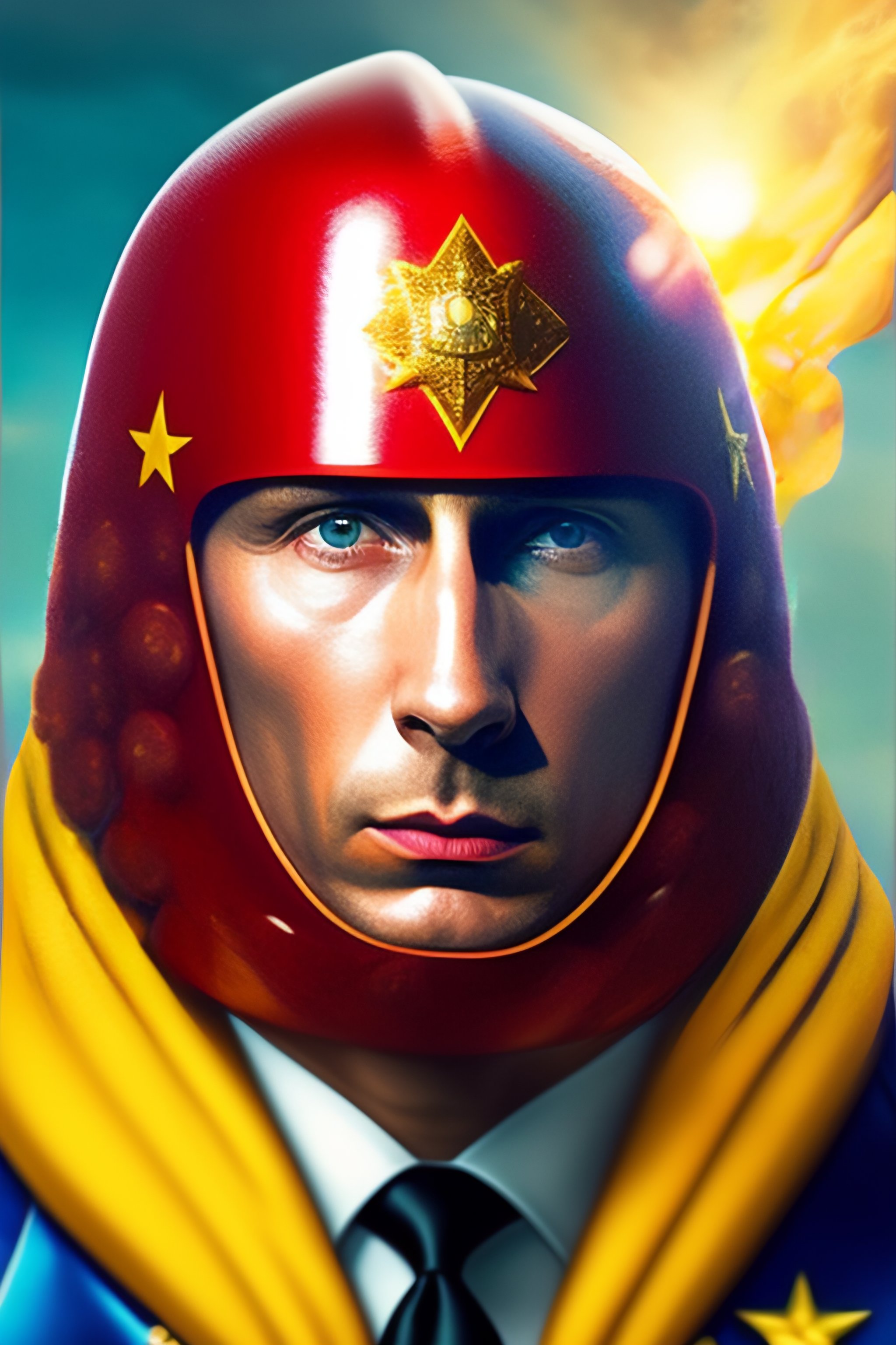 Lexica - Vladimir Putin Cosmo hero saves the universe from the ...
