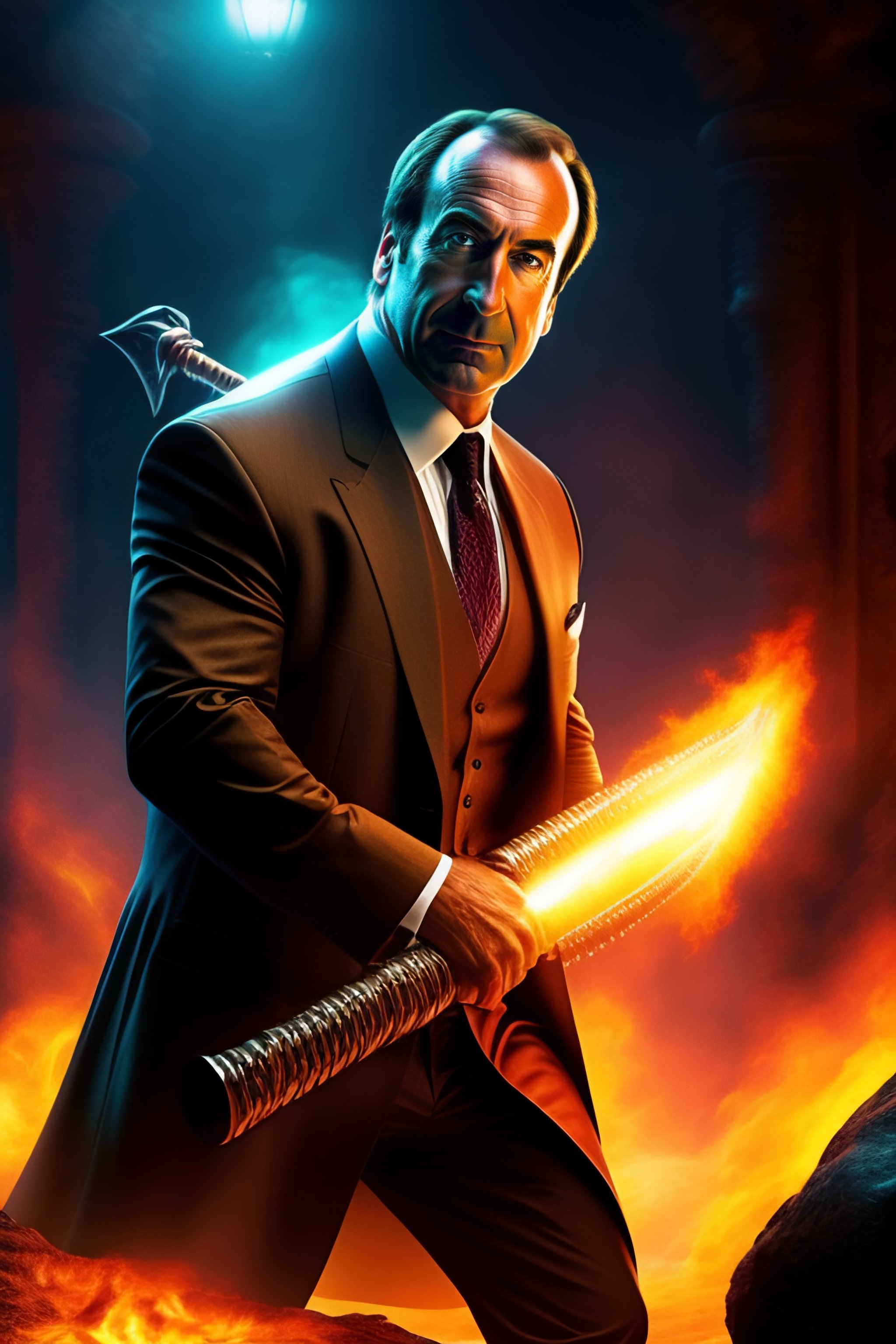 Lexica - Saul goodman as a roguein a dungeon fighting monsters