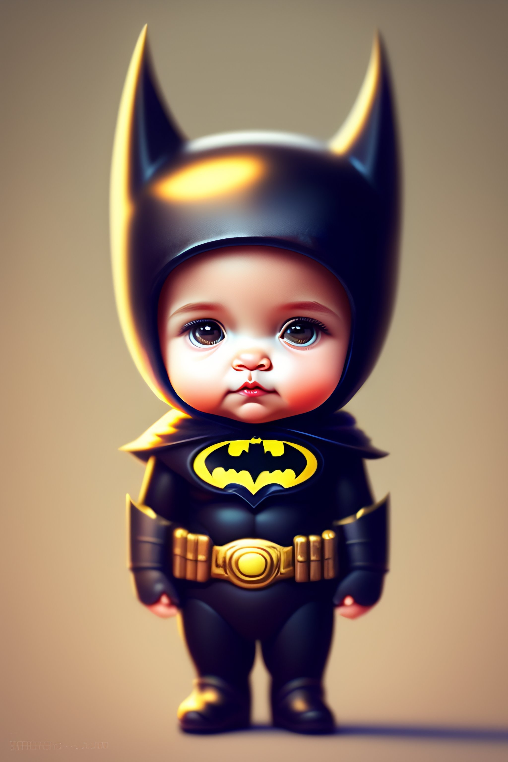 Lexica - Cute and adorable cartoon batman baby, fantasy, dreamlike ...