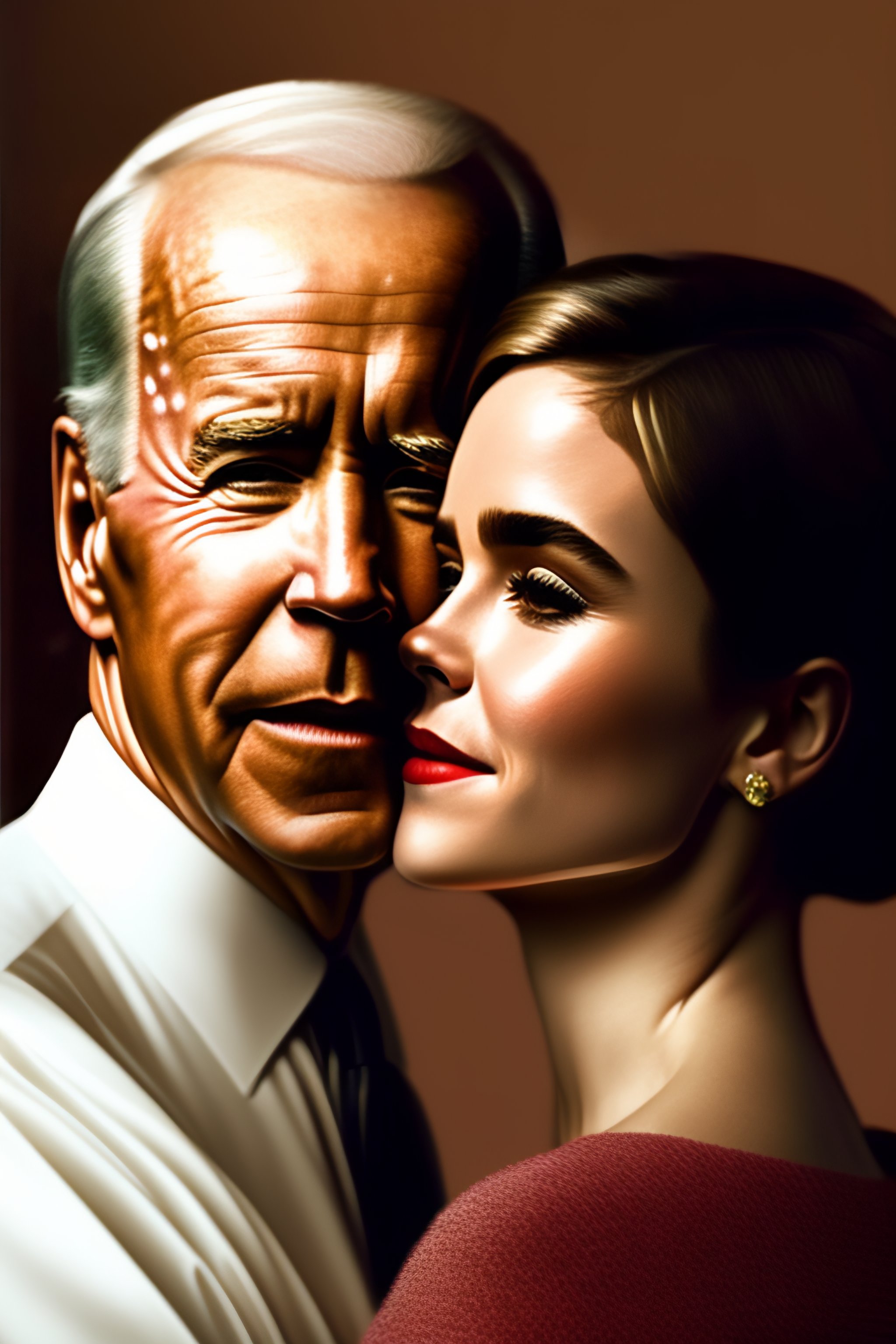 Lexica - Kiernan Shipka gives a passionate kiss to president Joe Biden ...