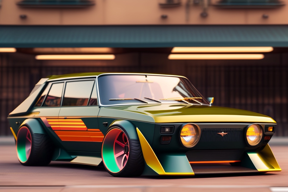 Lexica - The LADA 2107 Cyberpunk Style is a unique and futuristic ...