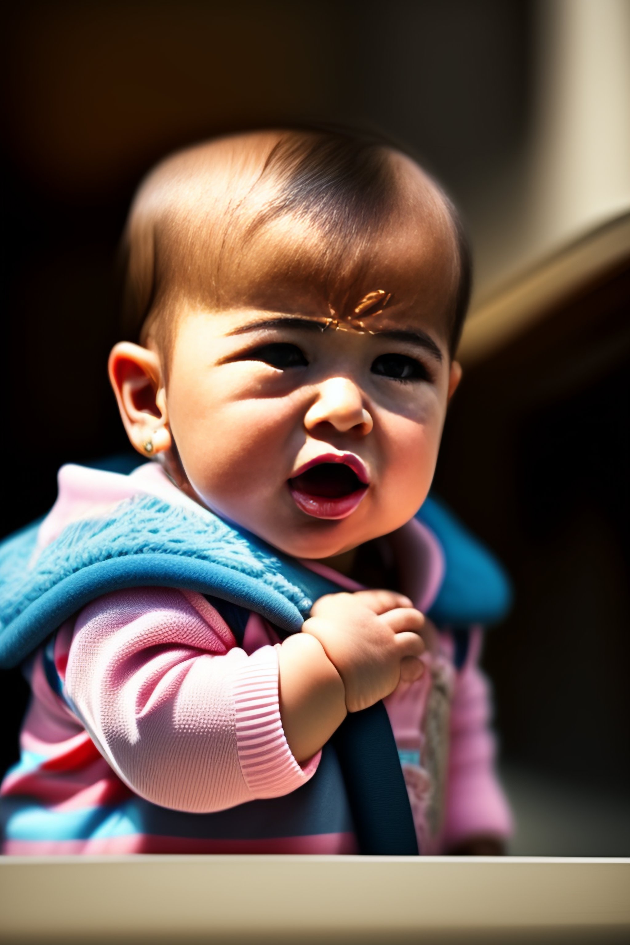 Lexica - A very confused baby crying