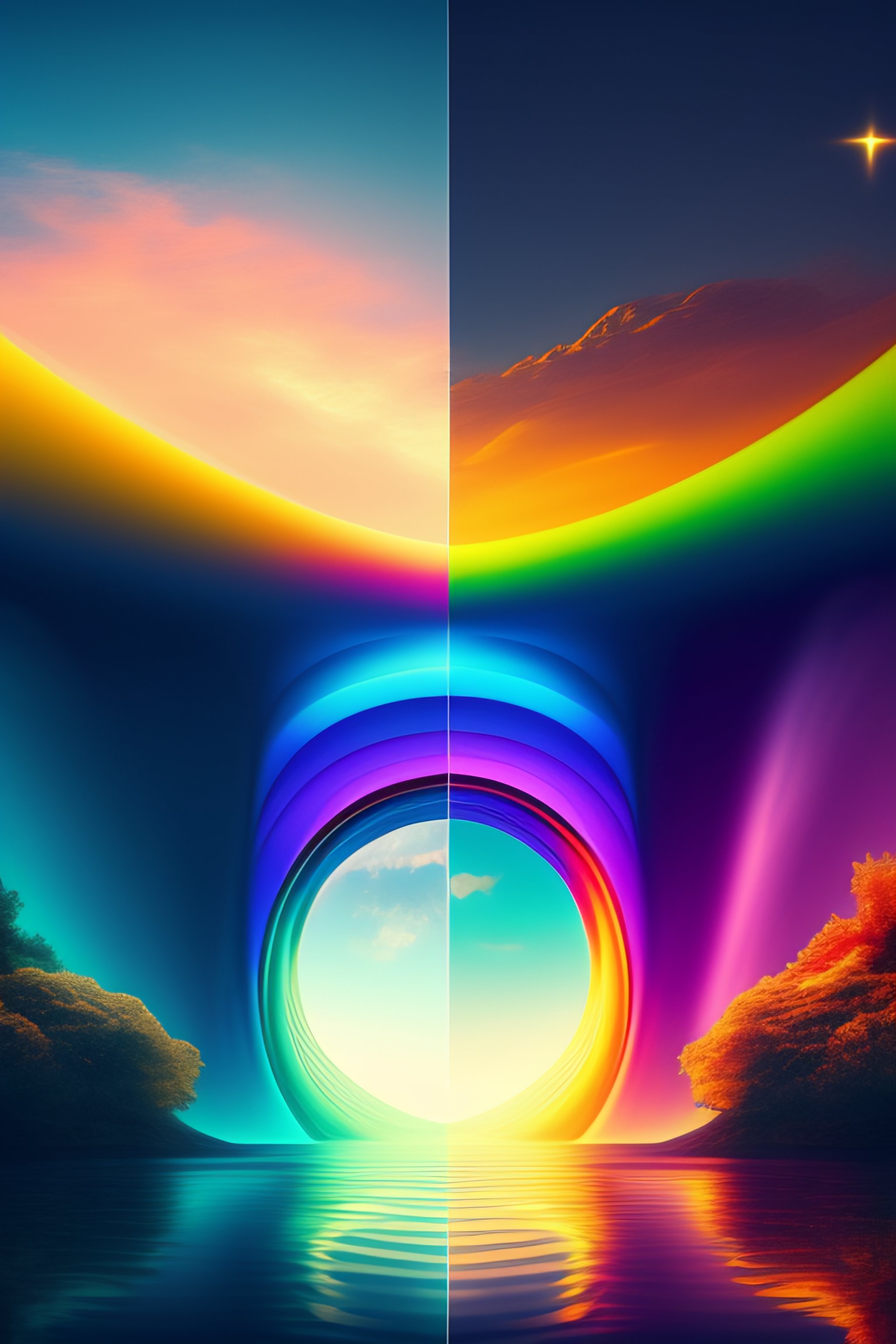 Lexica - A rainbow bridge connecting two parallel universes
