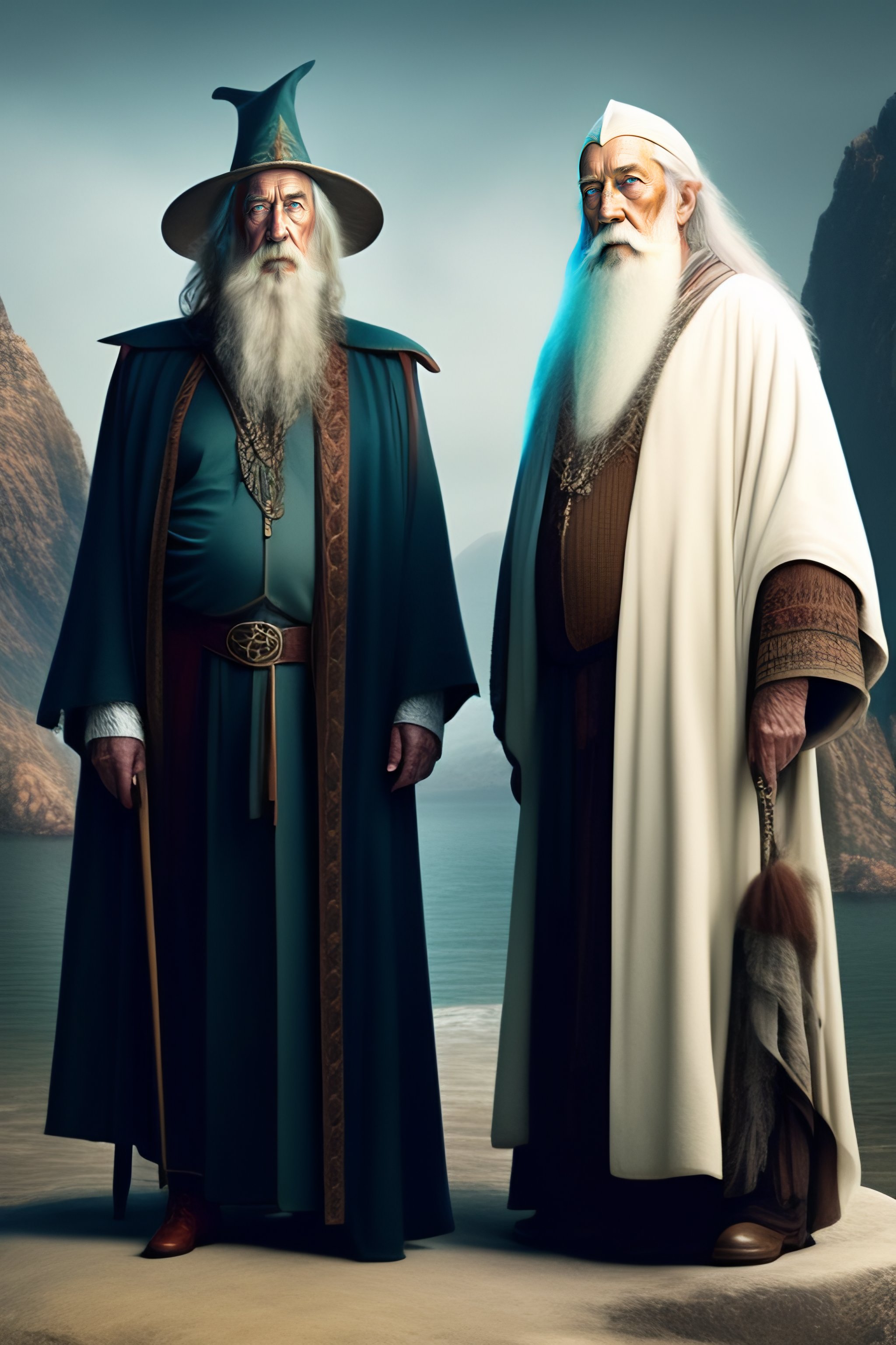 Lexica - Dumbledore and Gandalf standing in front to each other