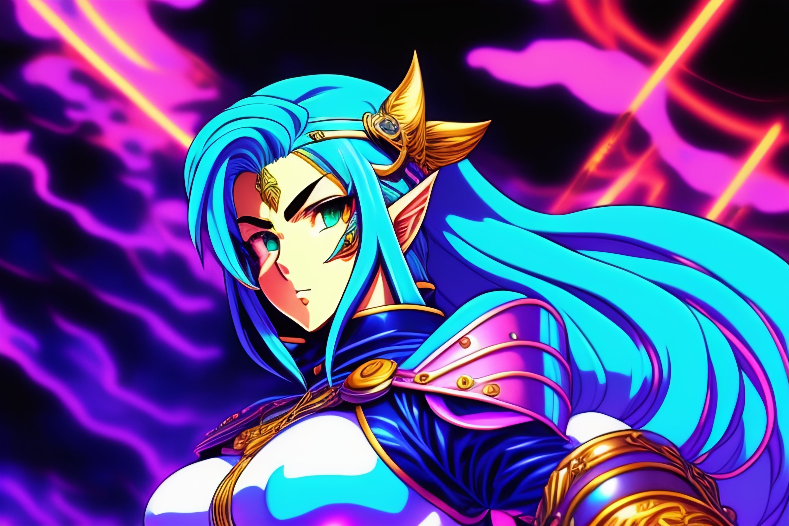 Lexica - Vintage 90's anime style. Link from Zelda Slaying a monster ...