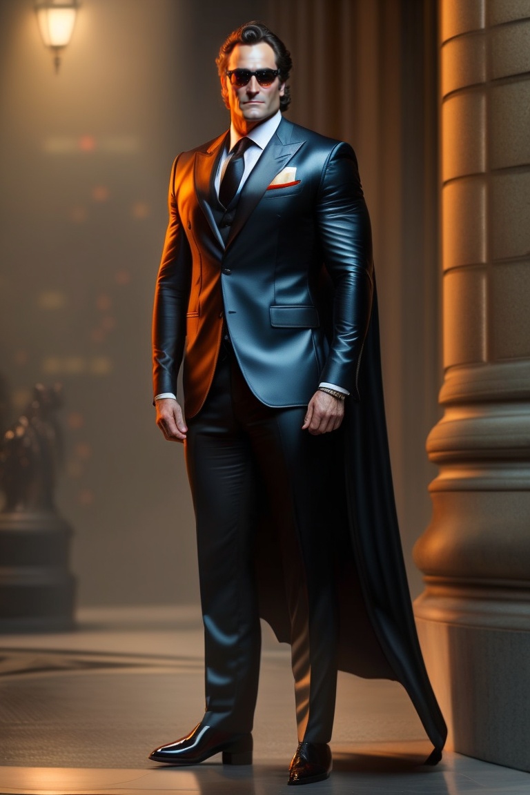 Lexica - Joaquin Phoenix as bruce wayne with batsuit in batman movie ...