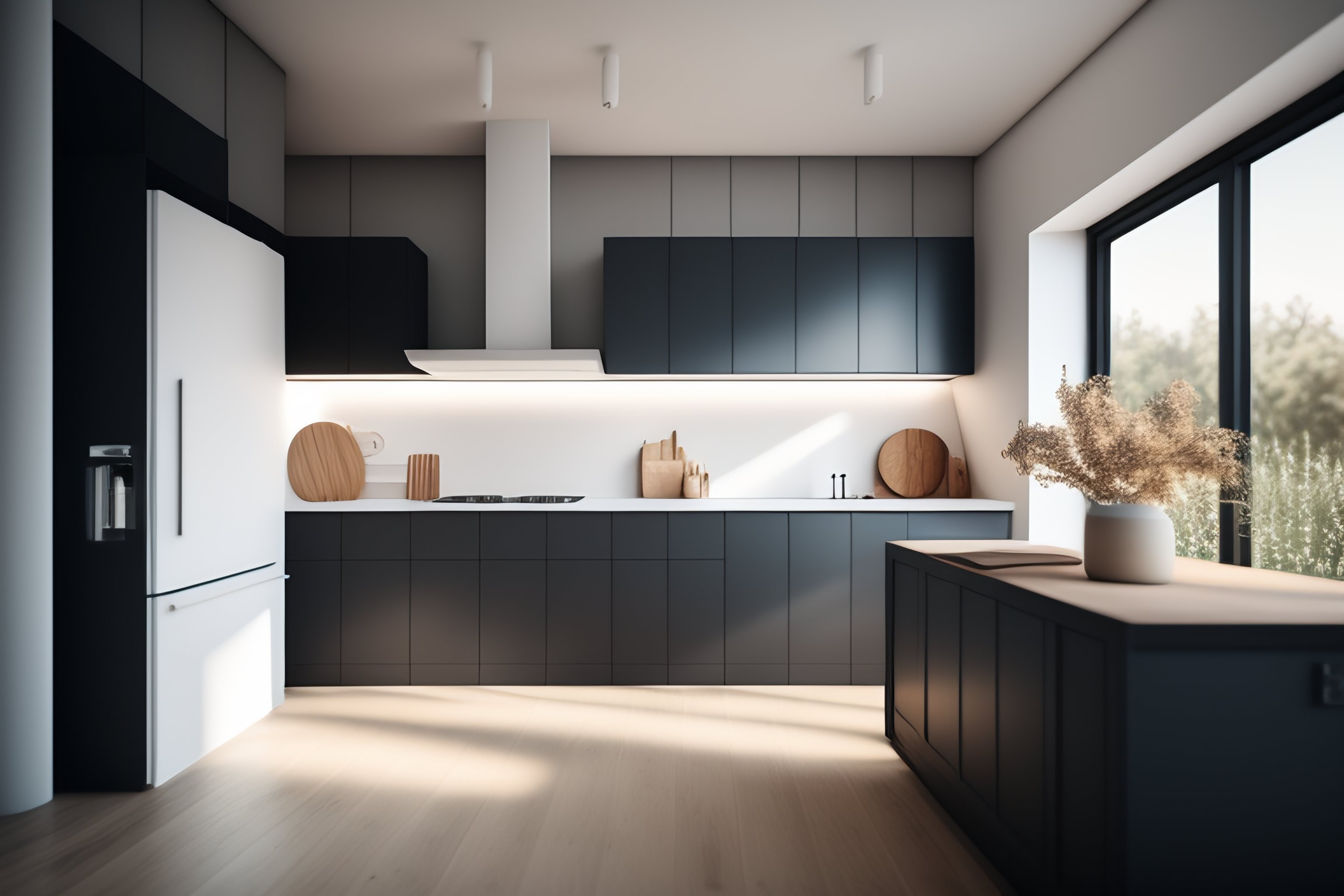 Lexica - A natural light modern kitchen, interior design, light, 50mm ...