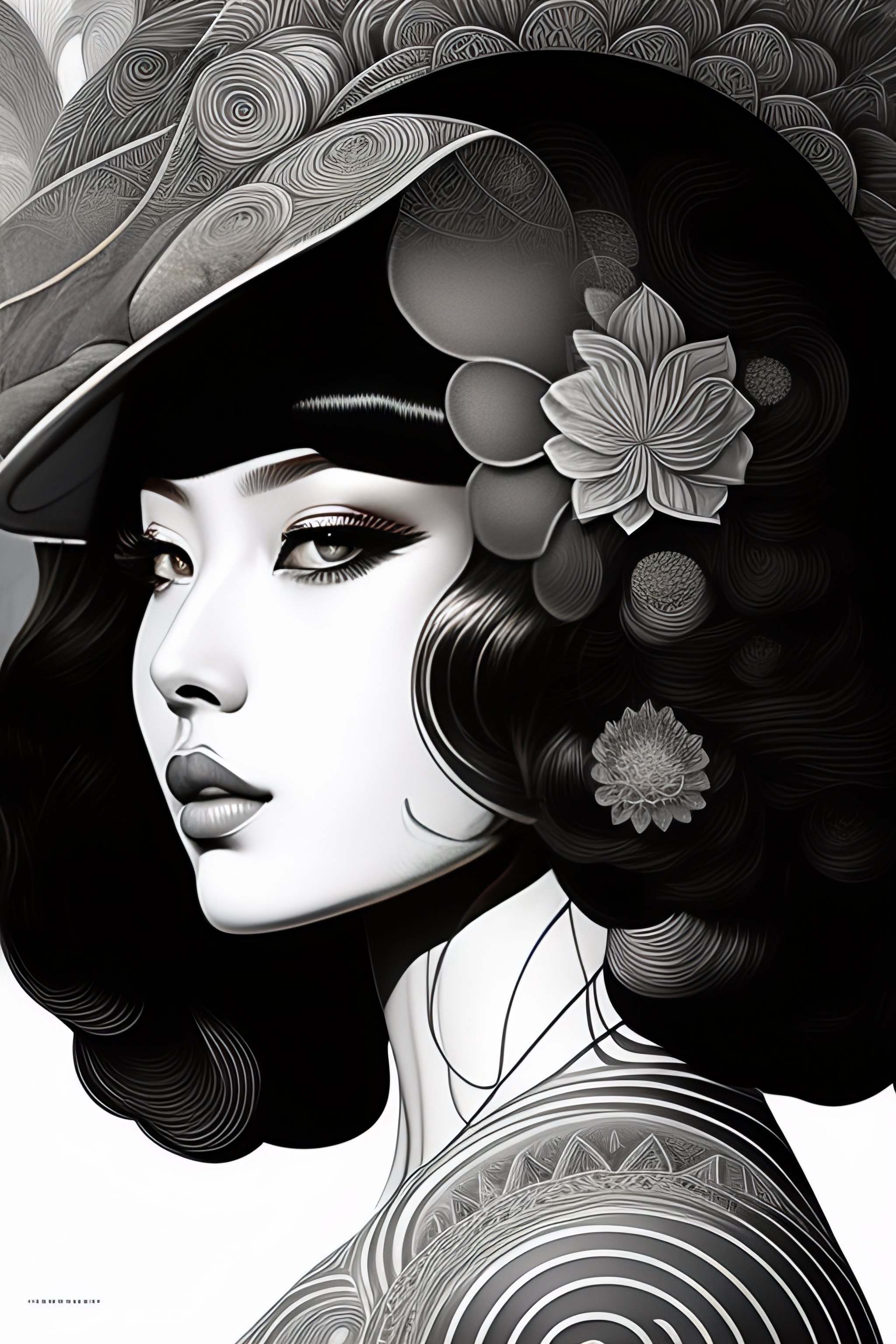 Lexica - Mandelbulb portrait of a beautiful woman by apollonia ...