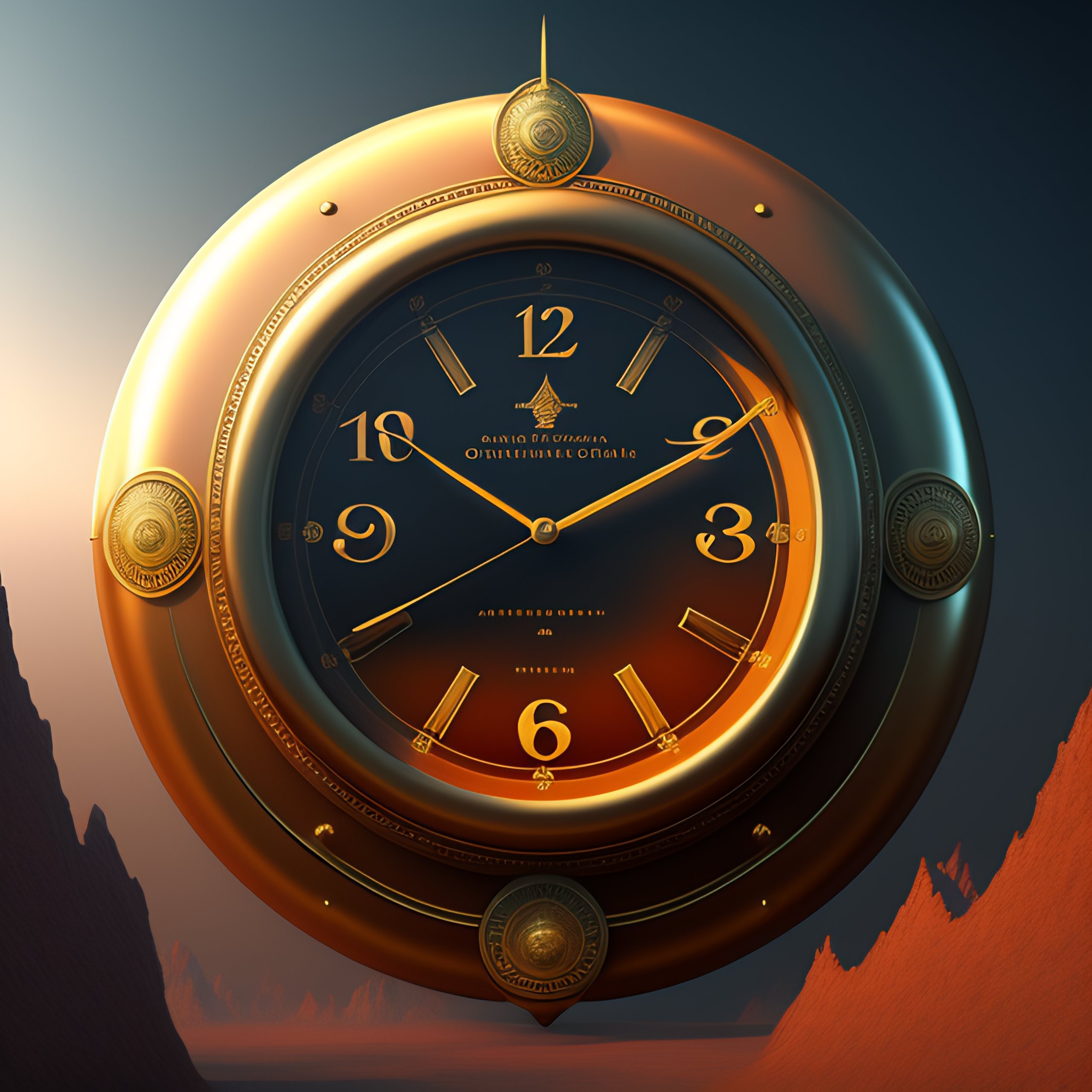Lexica - IOS app icon design of analog clock. ethereal, extremely high ...