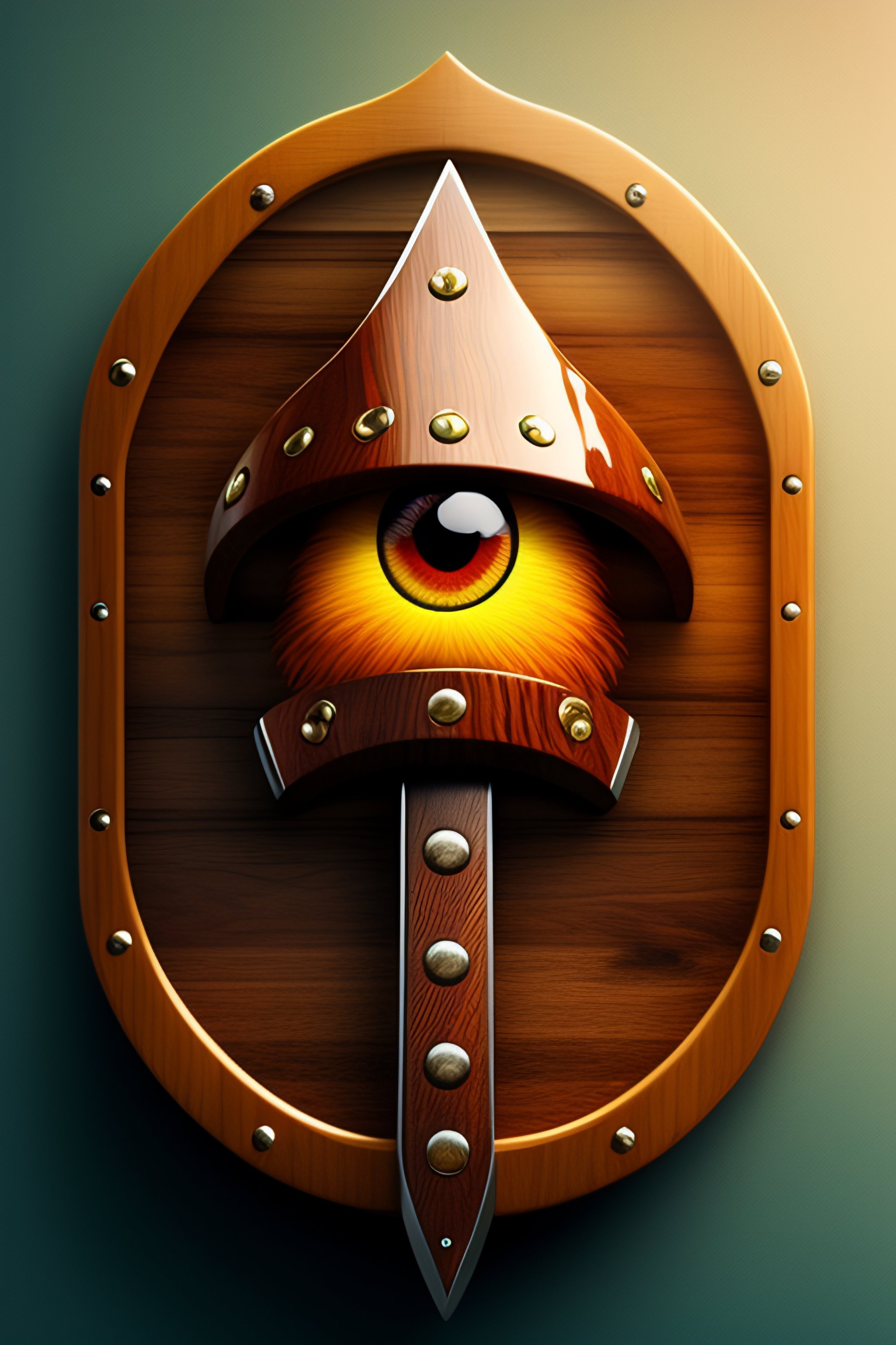 Lexica - Viking, one eye, axe, woods