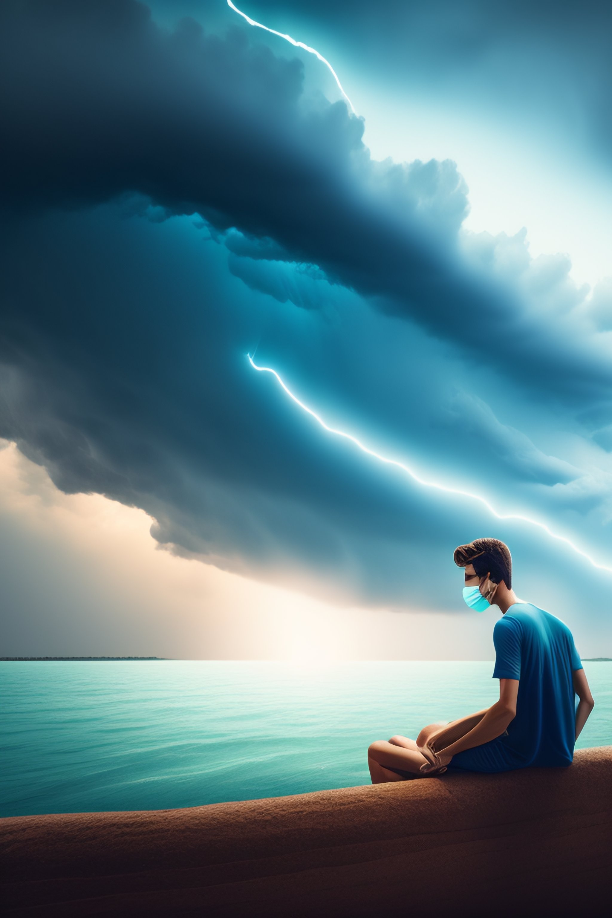 Lexica - 3D a young tall guy floating while sleeping in a very huge ...