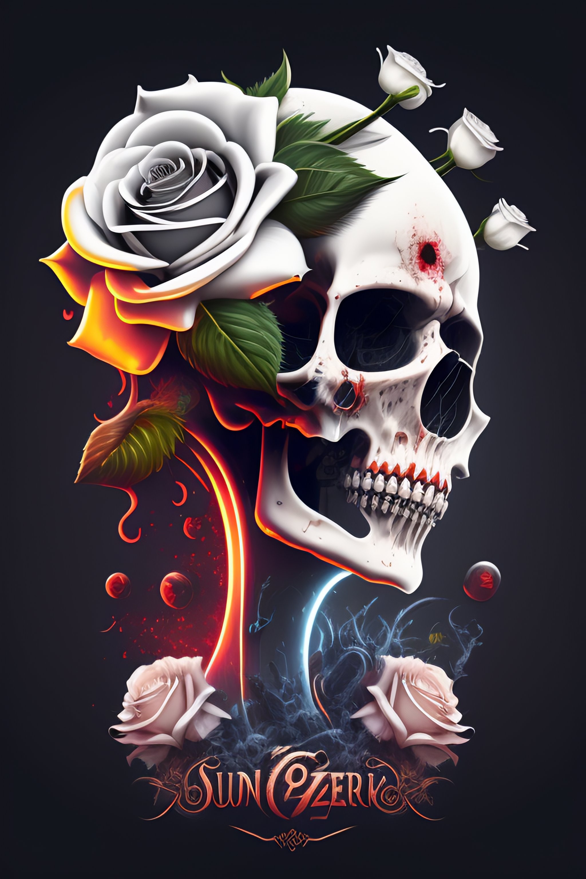 Lexica - Zombie, sun, white roses, hyper detailed, ultra-sharp, octane ...