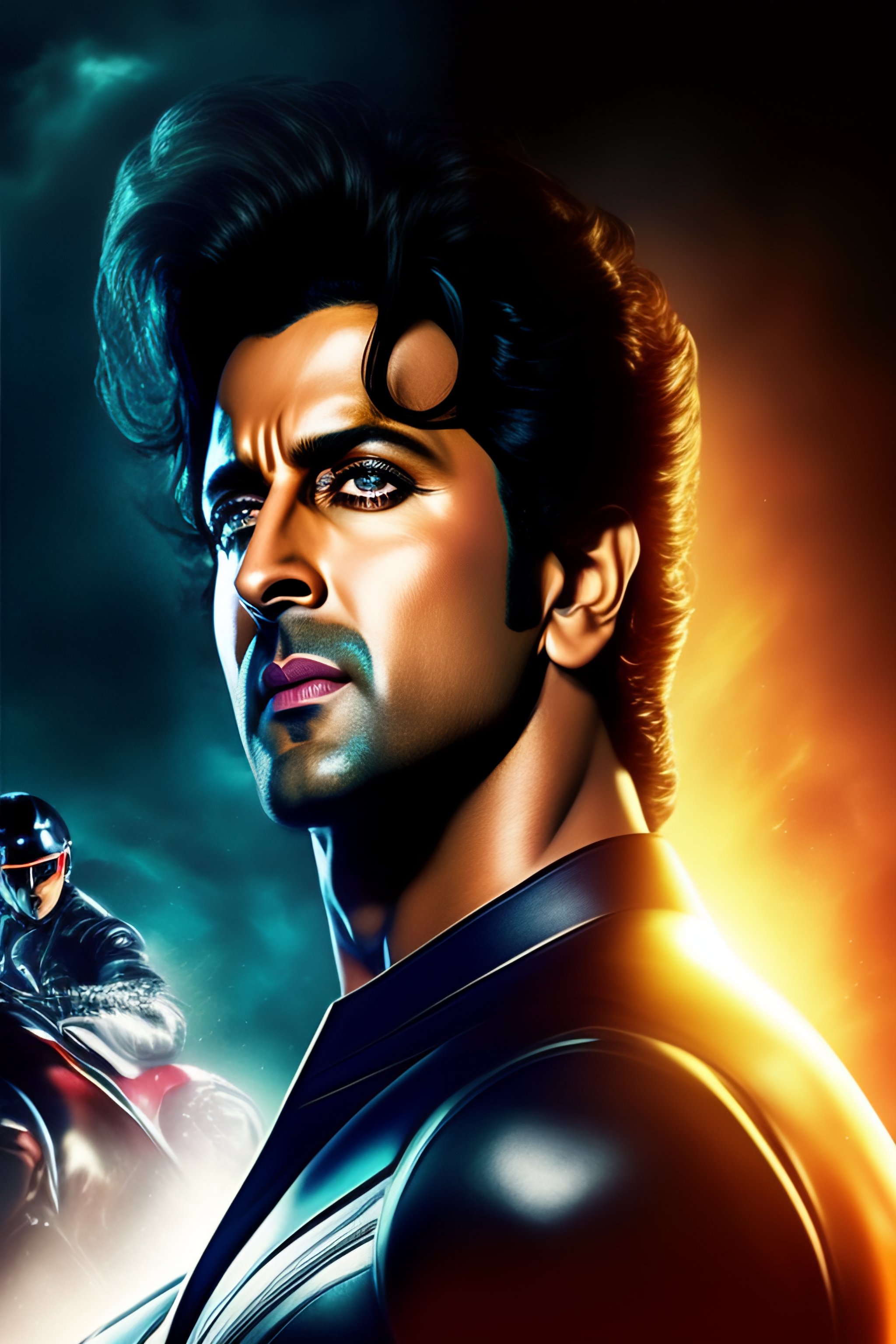 Lexica - Hrithik Roshan, Krrish, movie poster