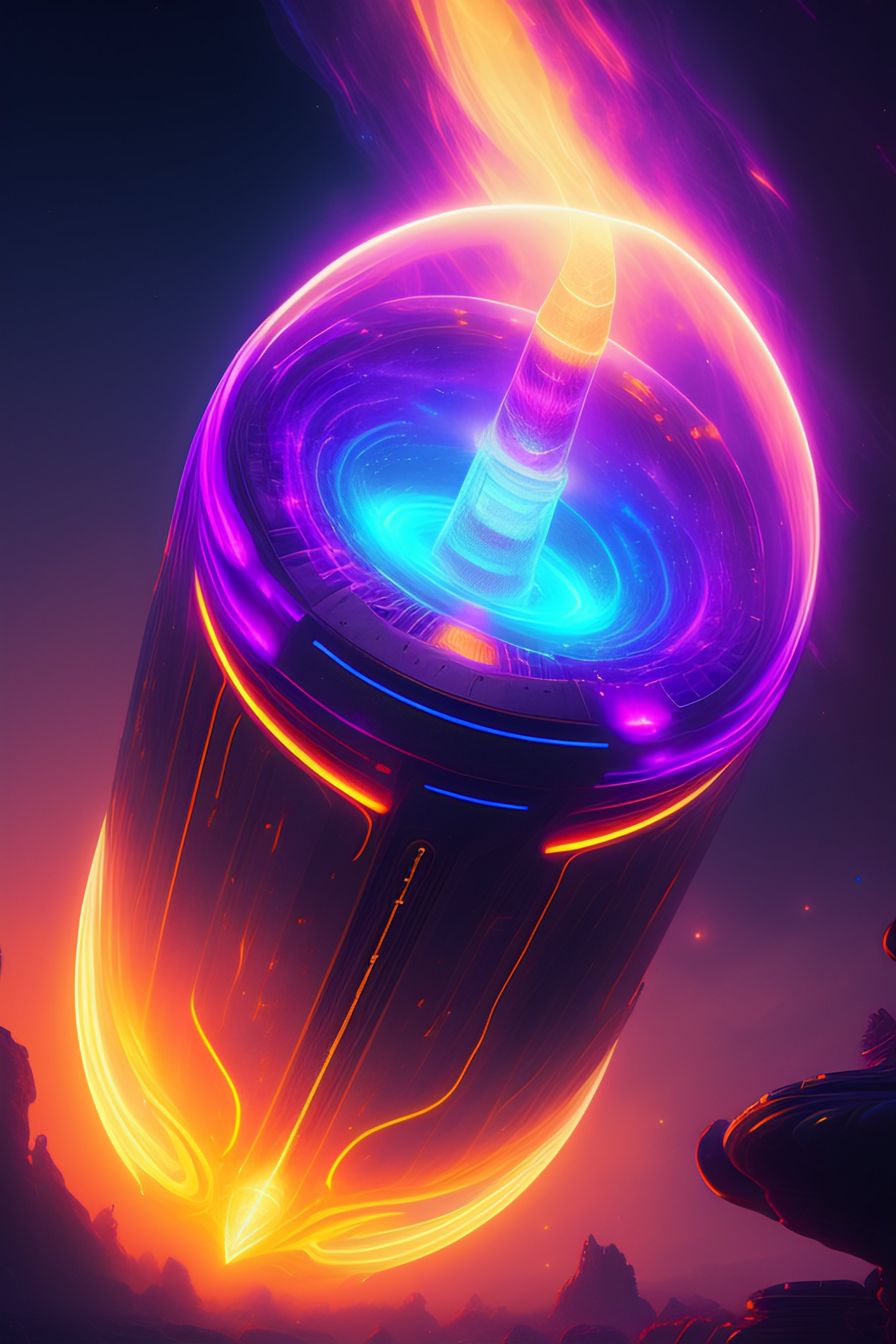 Lexica - Ultradetailed illustration of an energy cosmic spell casted in nebula in the universe ...