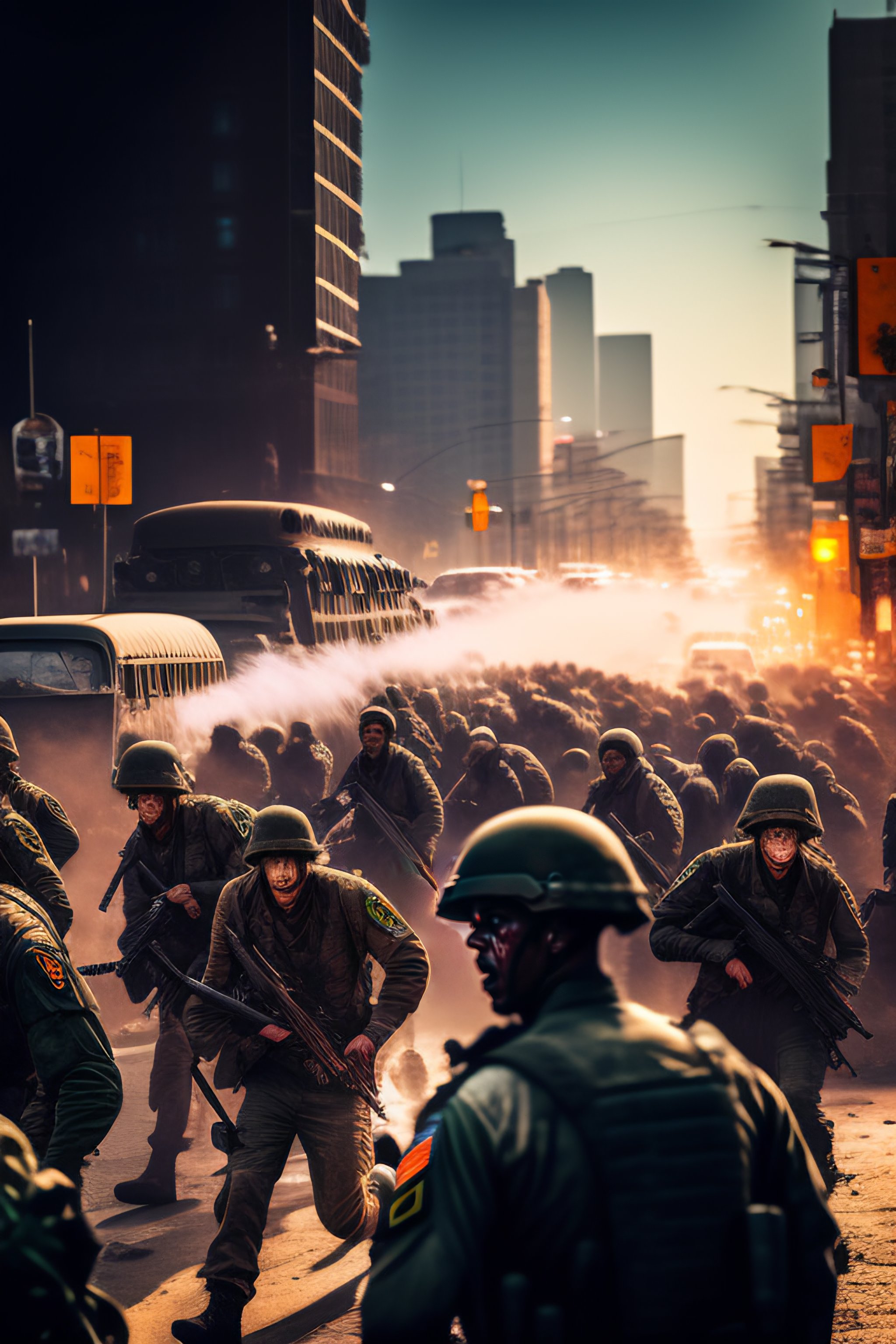 Lexica - Zombies attacking survivors in new your city unarmed ...