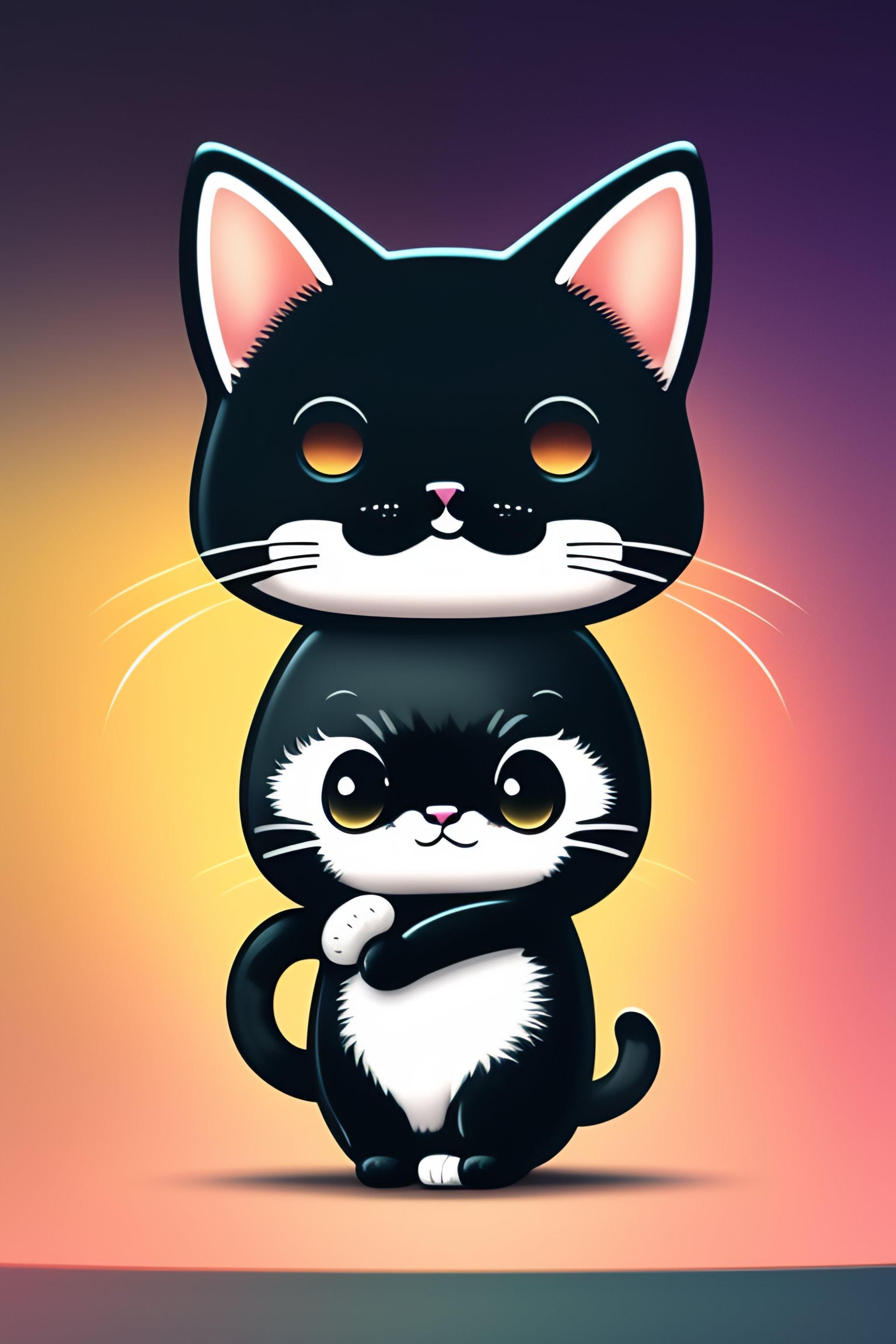 Lexica - Cute chibi cat dancing