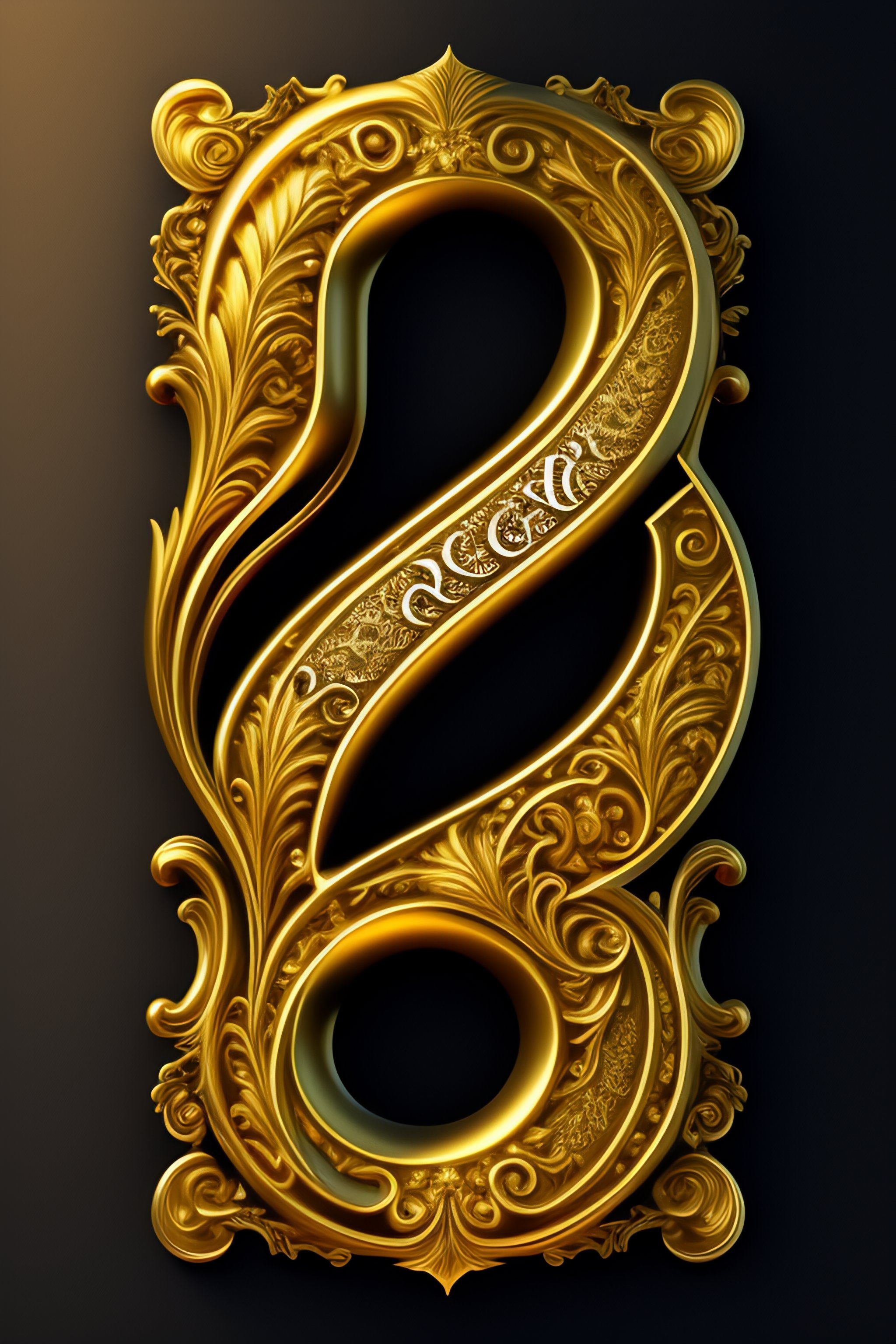 Lexica - Flourished letter m, victorian typographic composition, gold ...