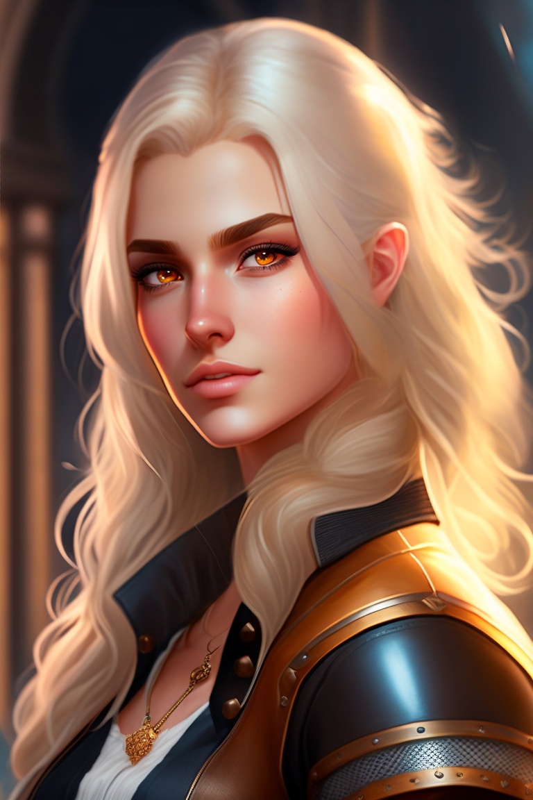 Lexica - A young woman robber with brown eyes and a tousled mane of ...