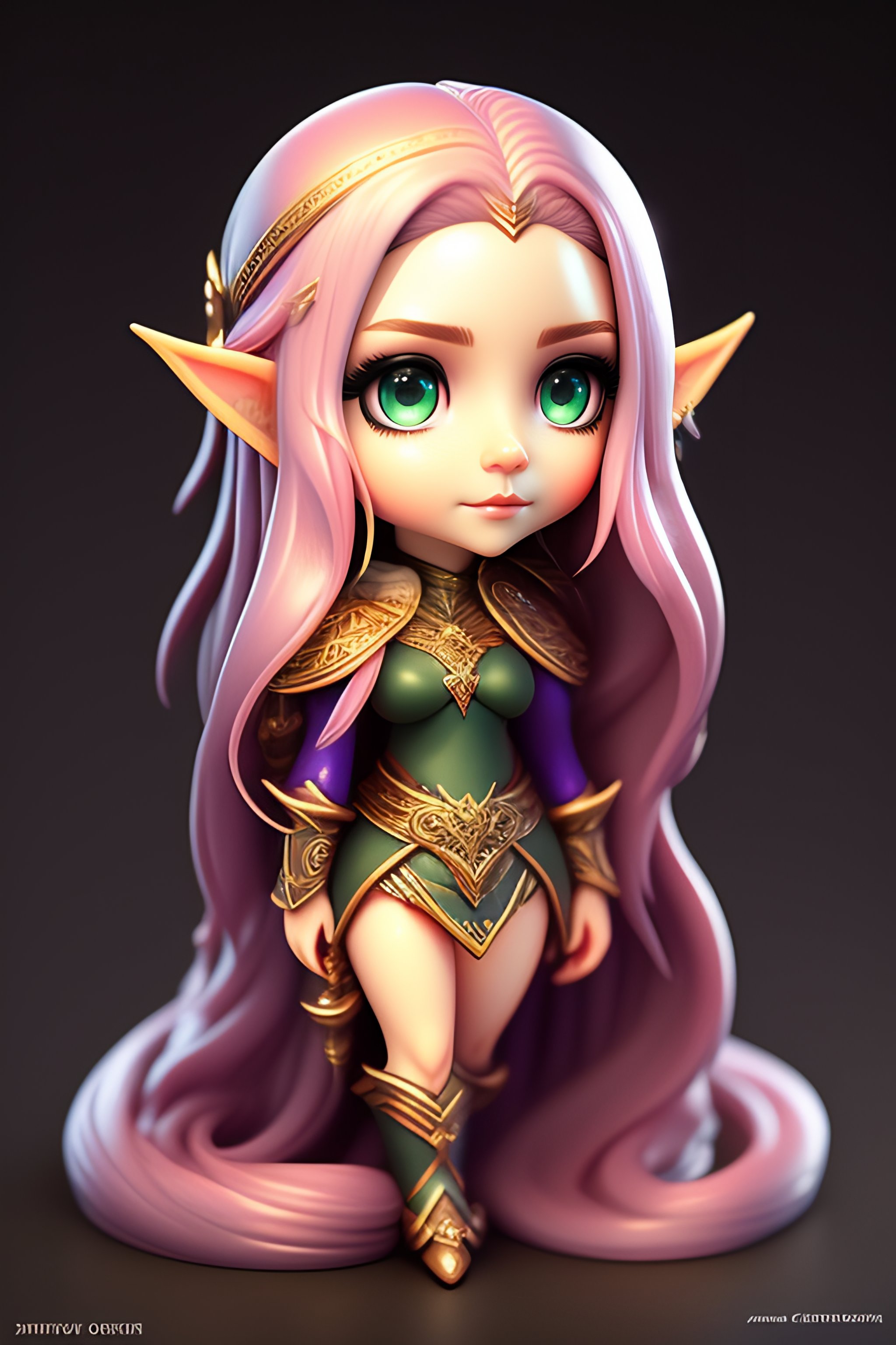 Lexica - Comfy elvish chibi goddess
