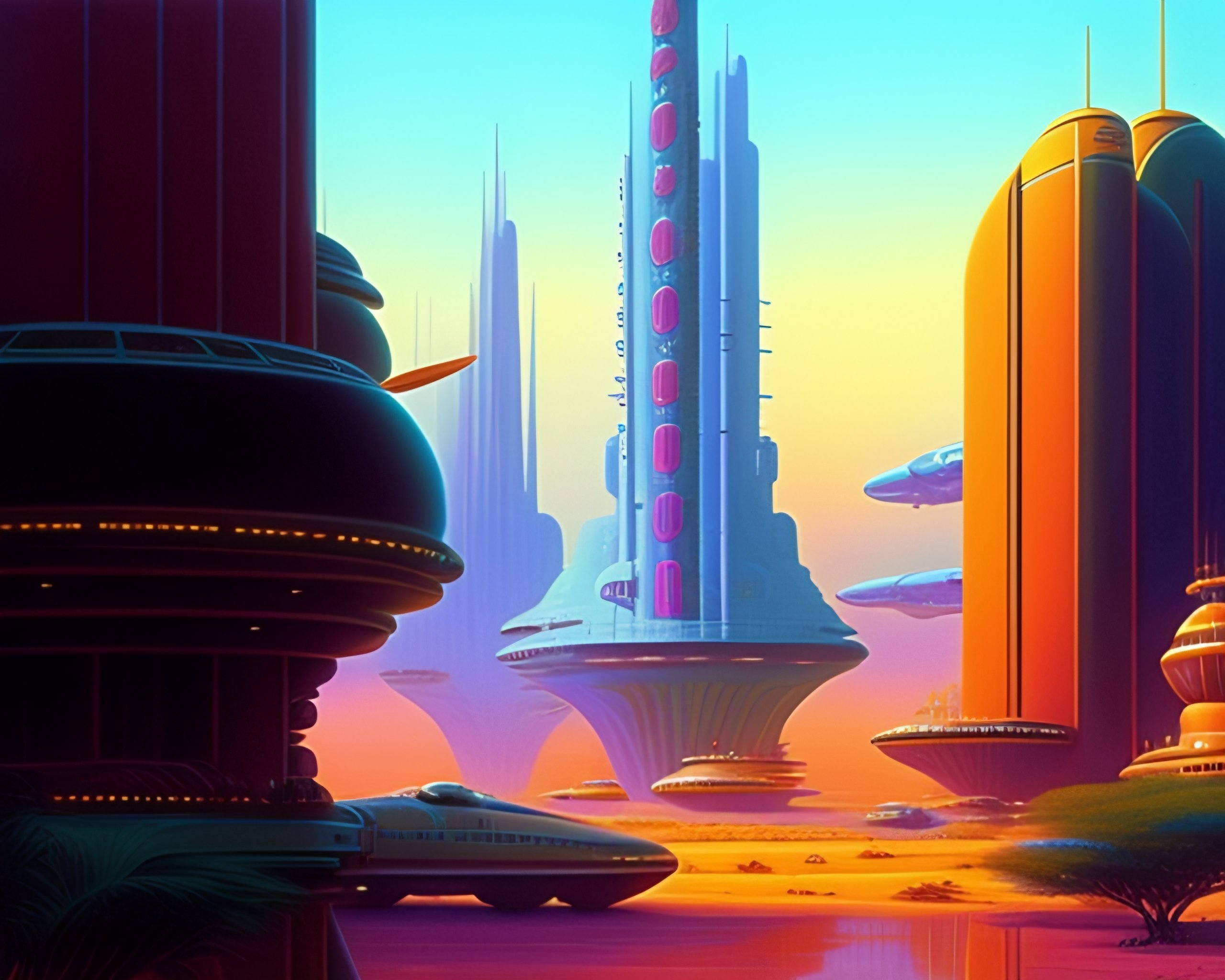 Lexica - Photorealistic image of a retro futurism, solarpunk, biopunk ...