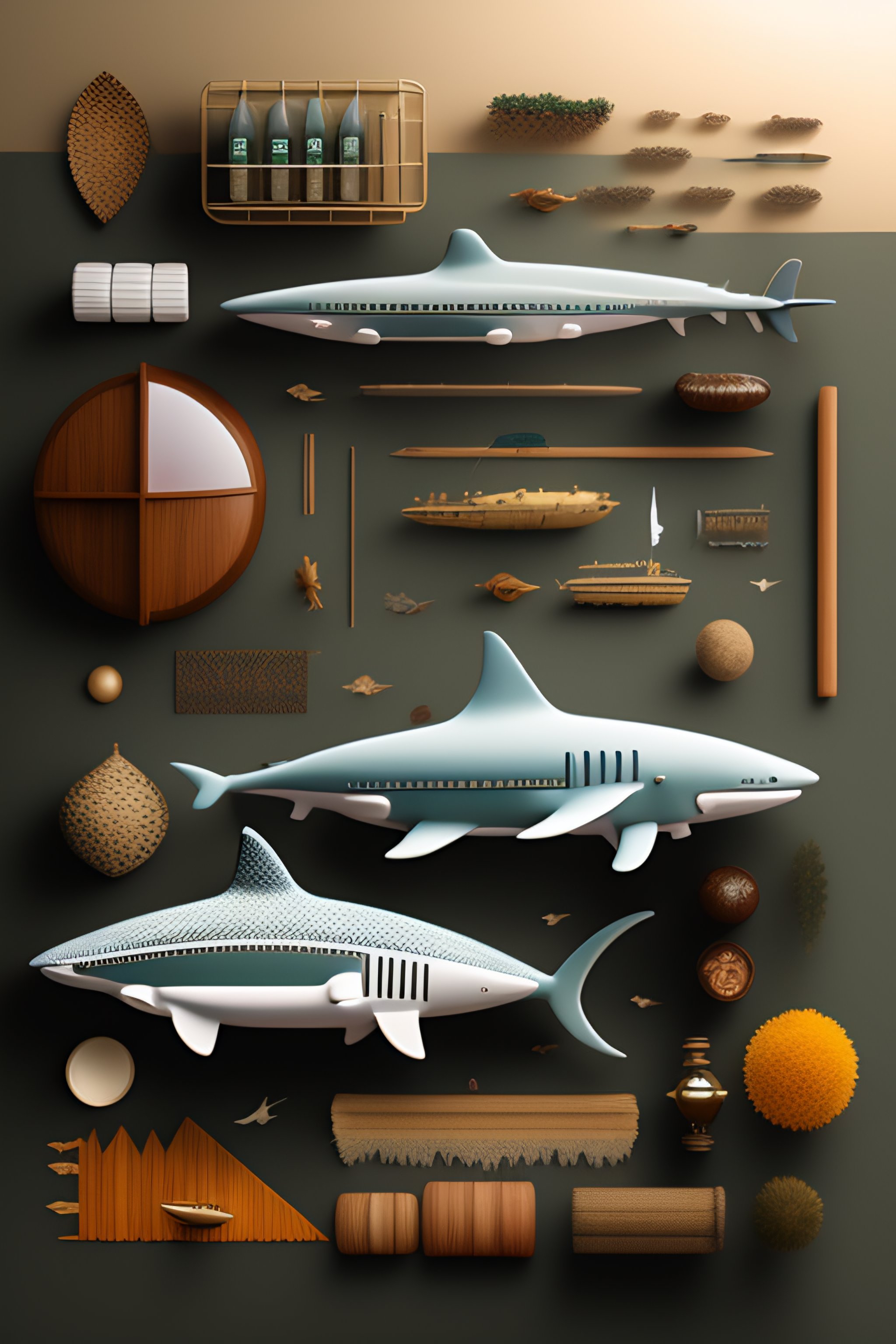 Lexica - 'Shark, Costumes and props, Knolling, Knolling layout, Earth ...