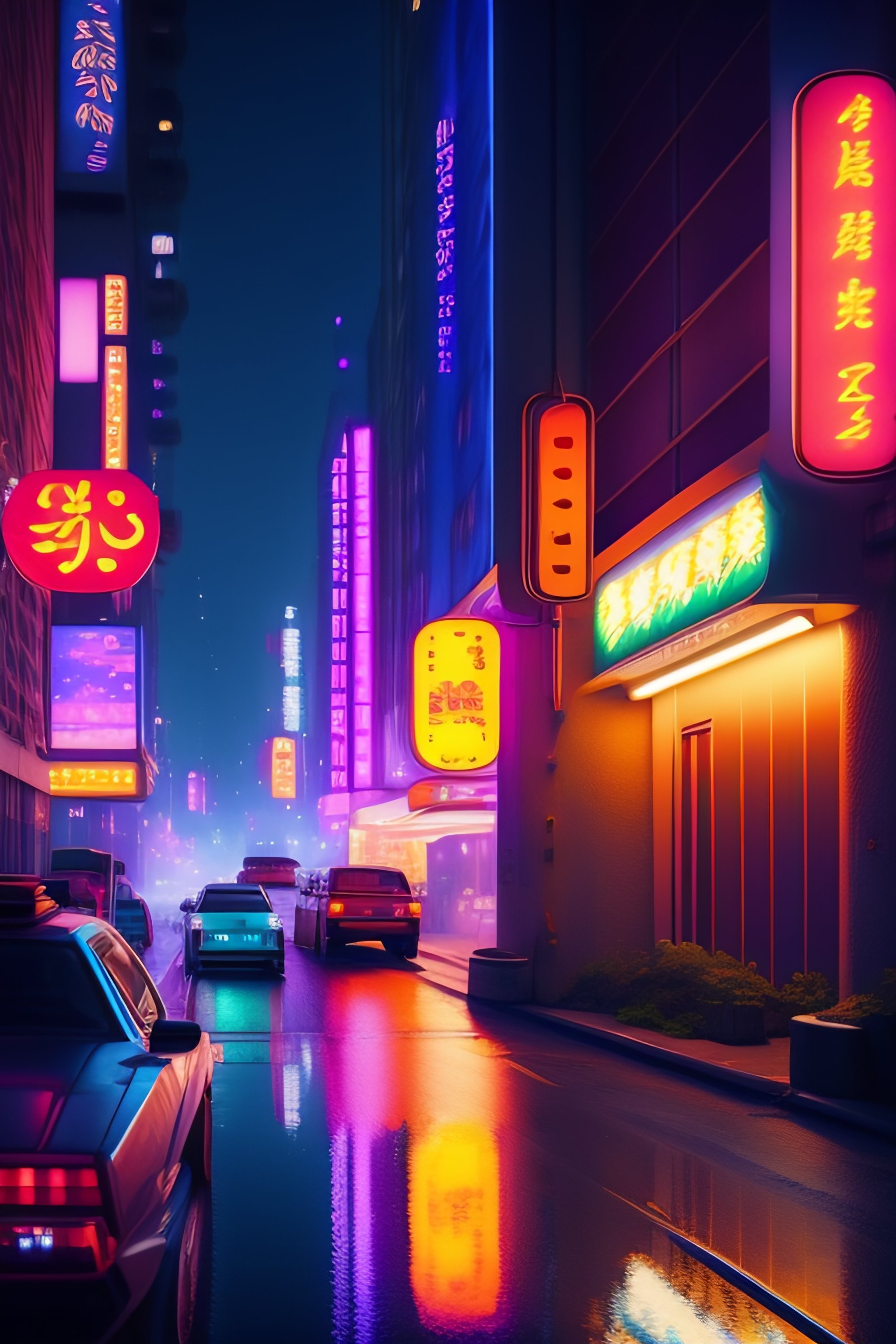 Lexica - Photorealisic neo tokyo , night, with high details