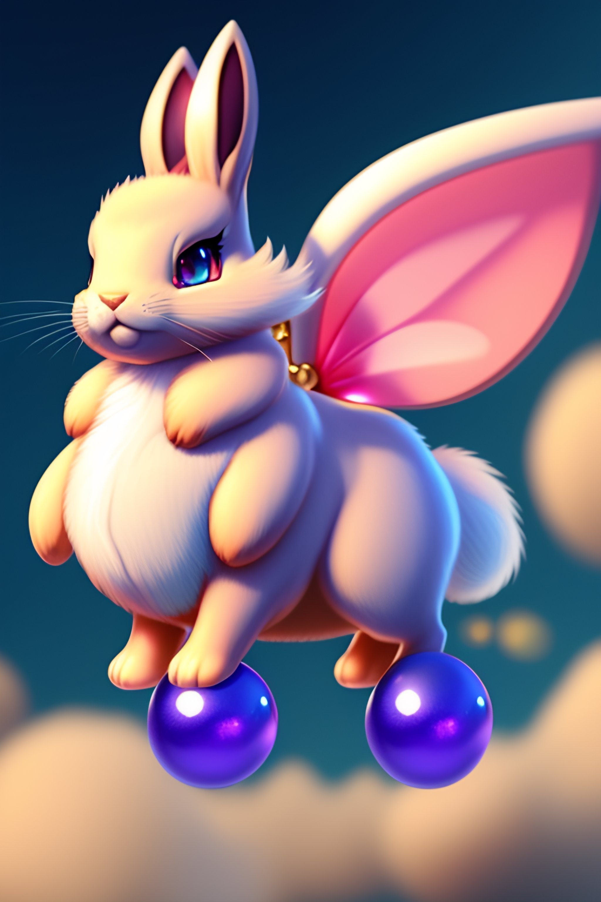 Lexica - A fairy type legendary Pokémon resembling a bipedal, floating ...