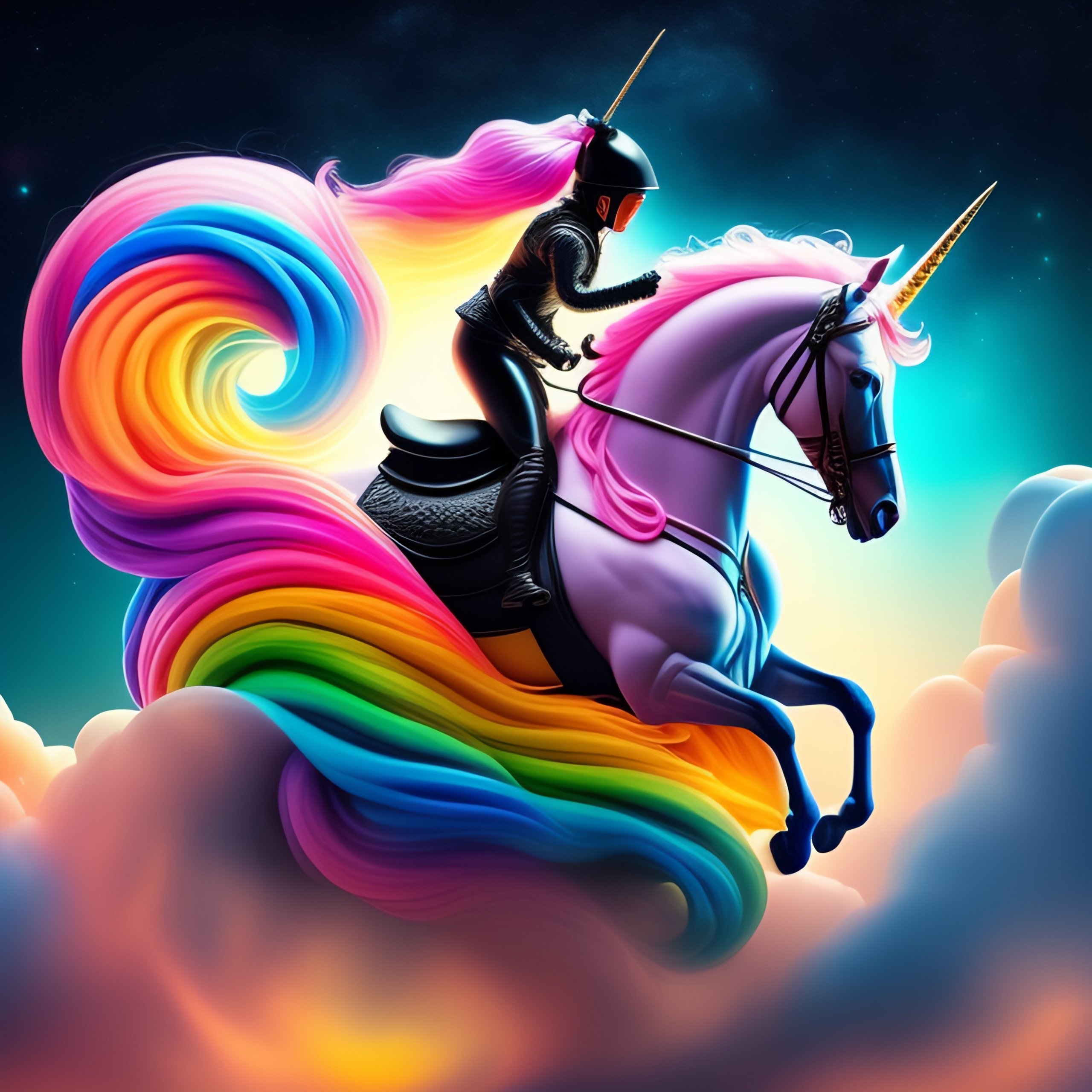 Rainbow Unicorn Ninja