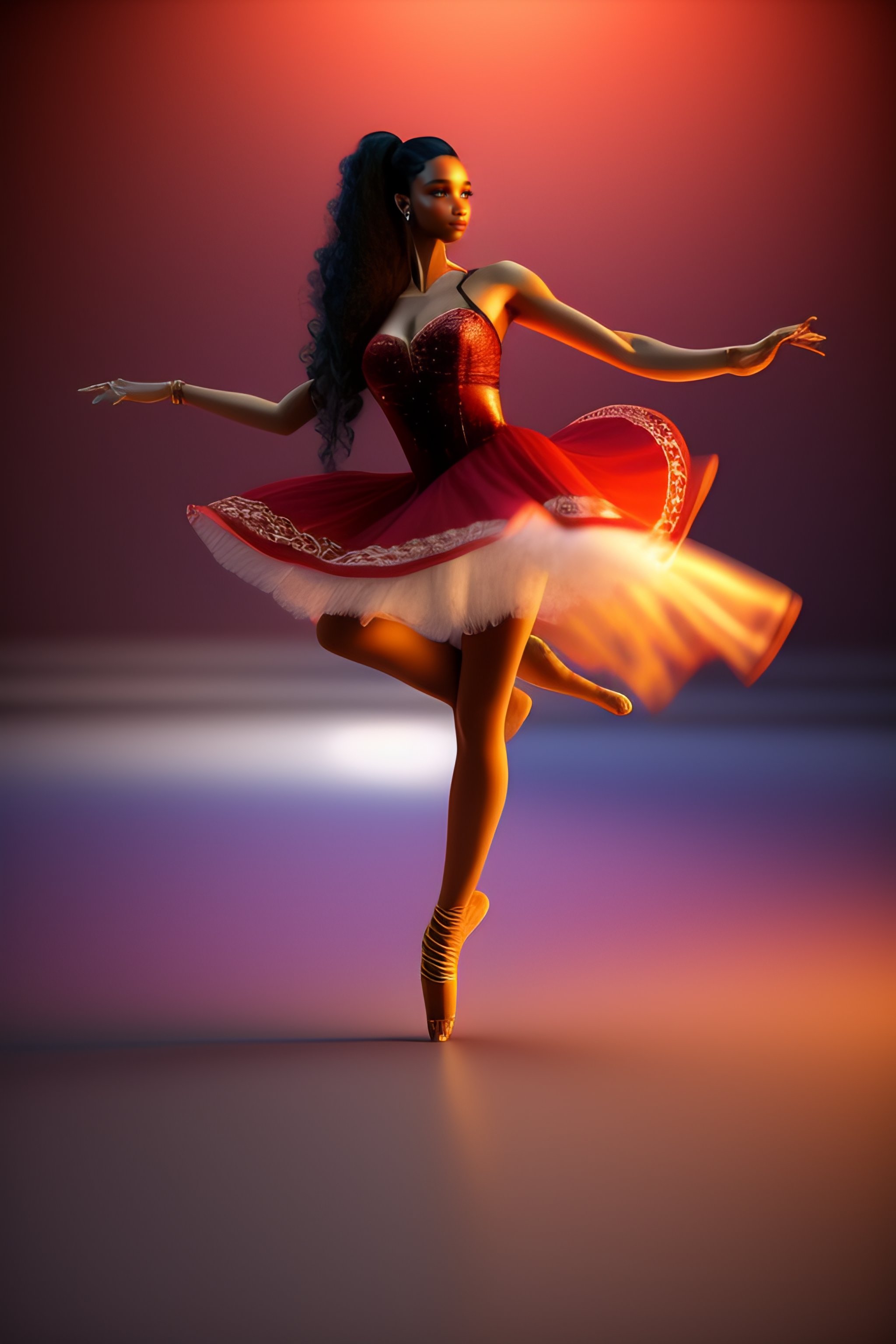 Lexica - A 3d dancer young adult character model image with realistic ...