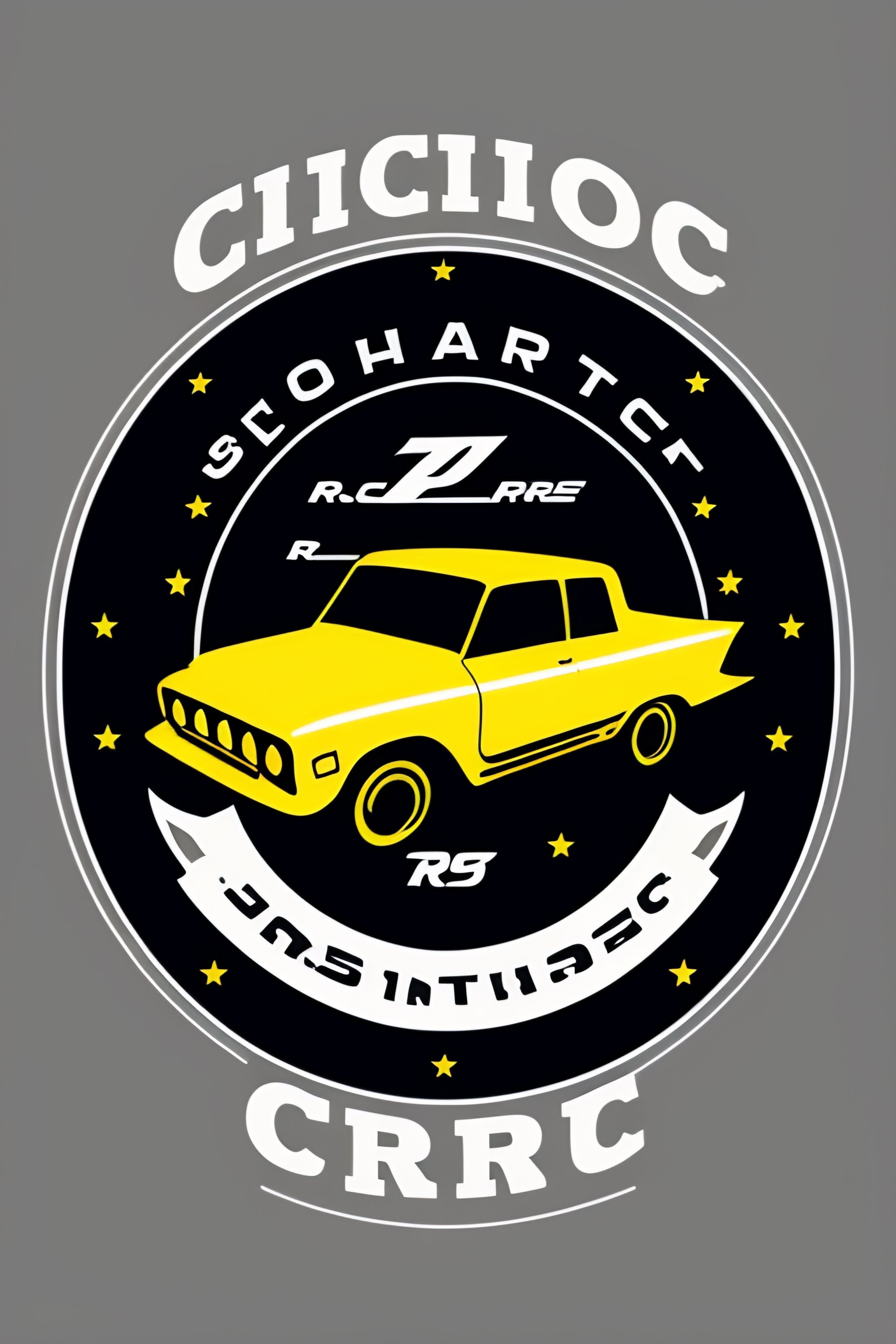 Lexica - Clipart of RC truck, t-shirt logo circle