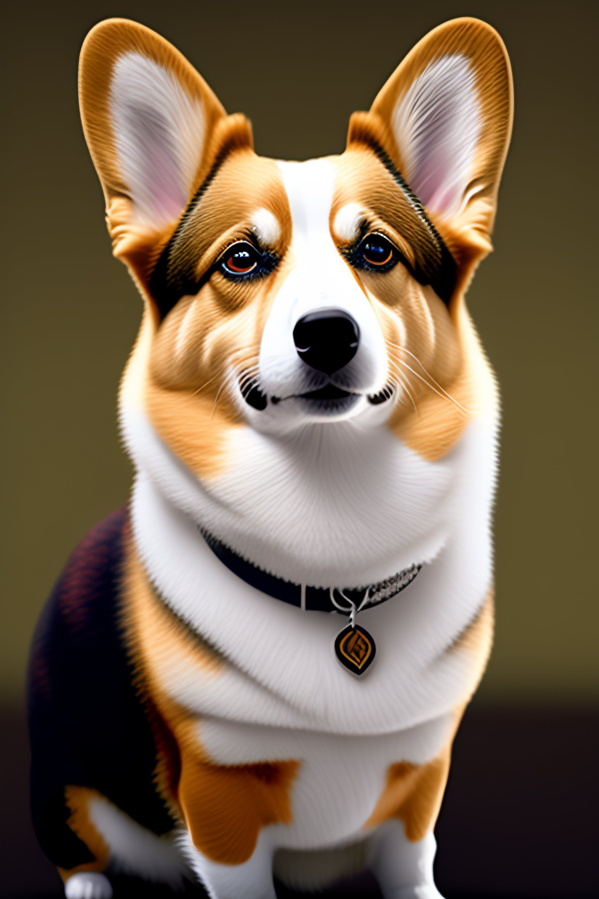 Lexica - Portrait of a corgi in an anime draw