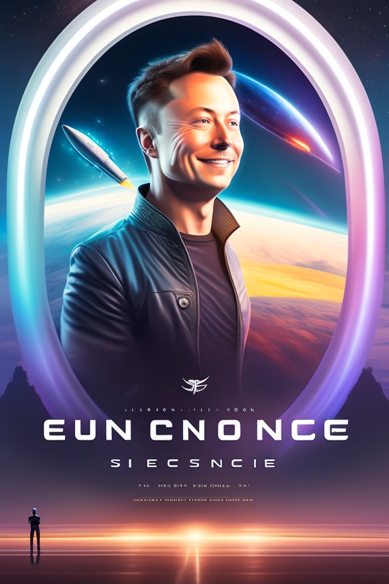 Lexica - In the image, the magnetic figure of Elon Musk stands out ...