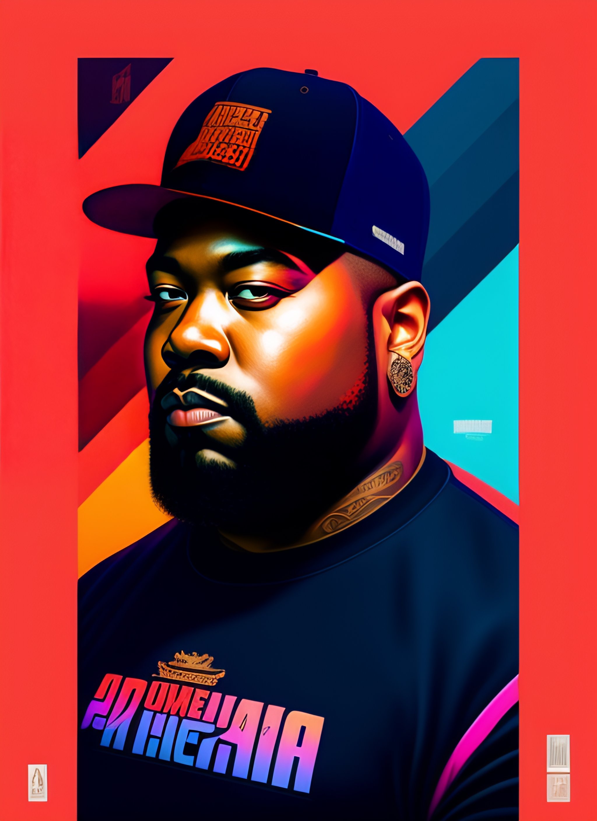 Lexica - Portrait of gangster John Goodman; full body hiphop streetwear ...